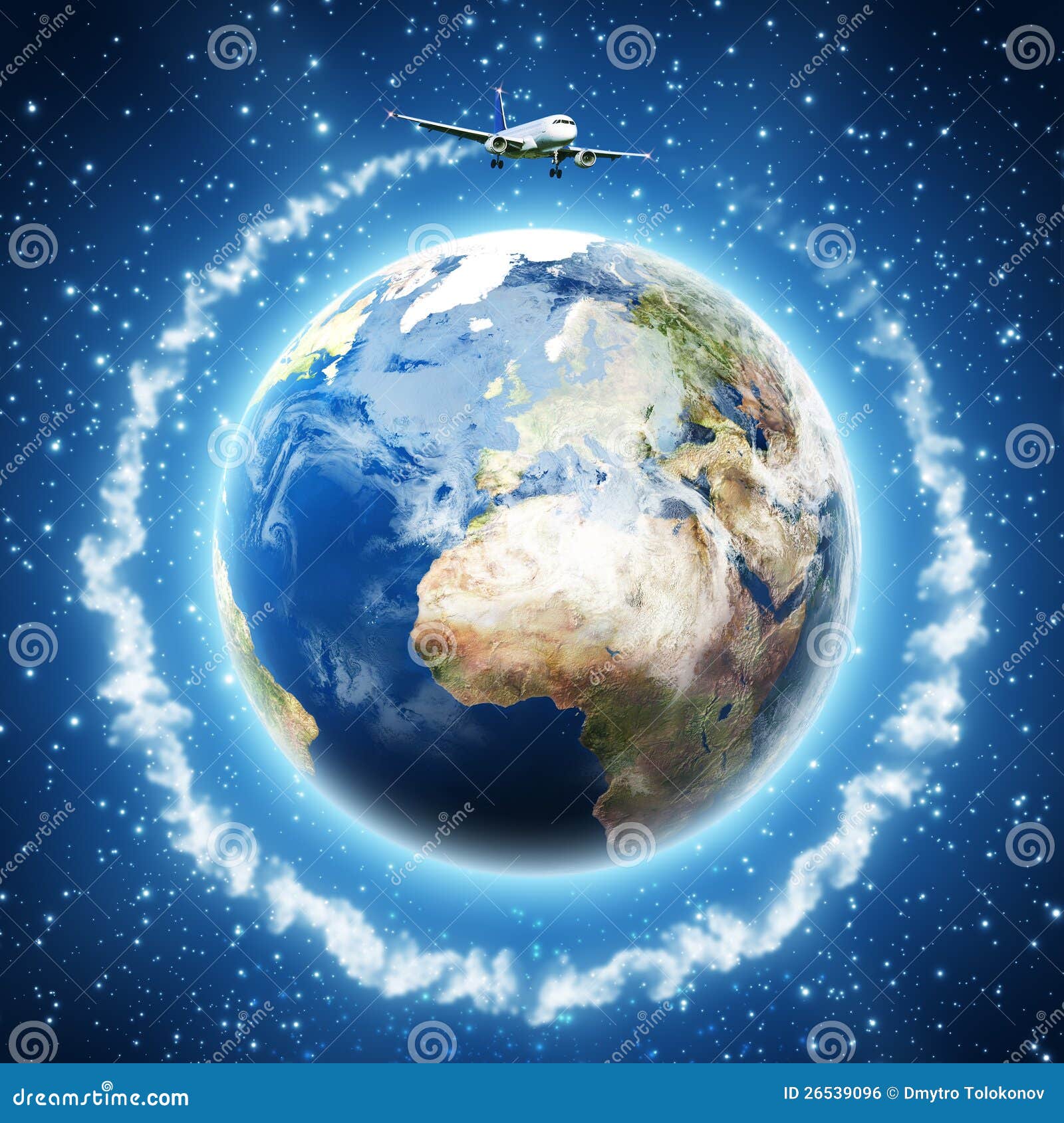 Rond de Aarde. stock illustratie. Illustration of naturaliseer - 26539096