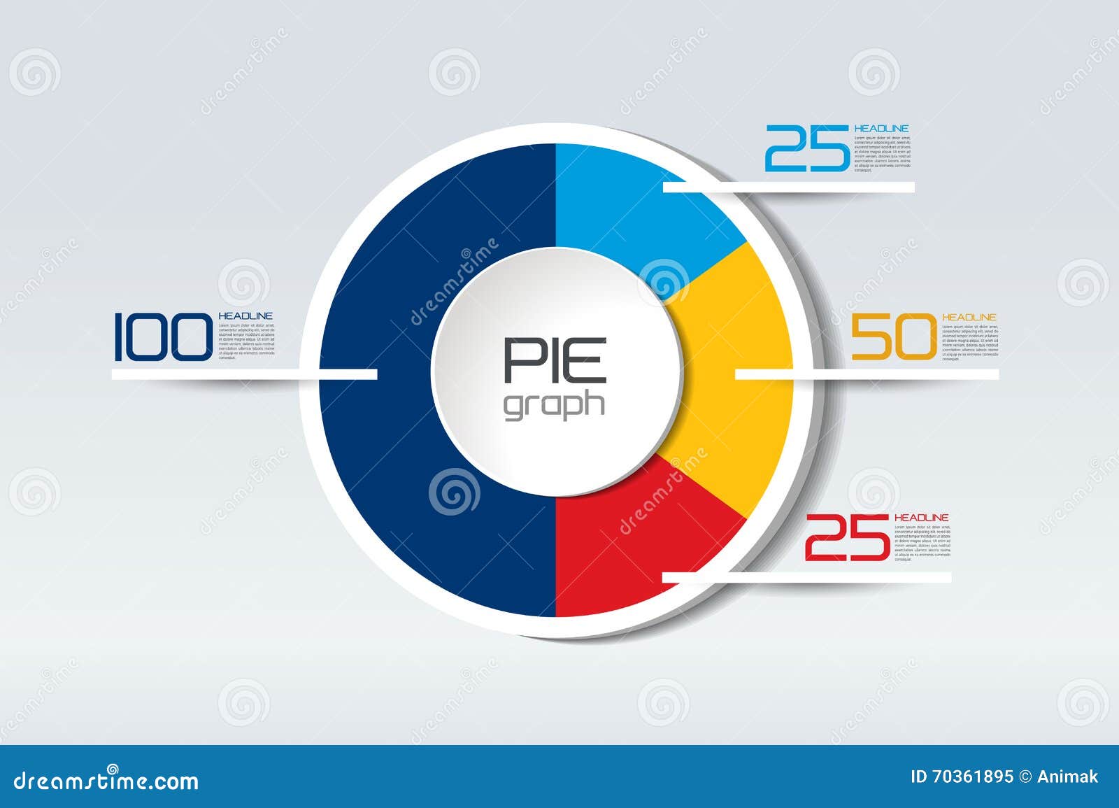 Rond De Tarte, Graphique De Cercle, Diagramme Simplement Couleur ...