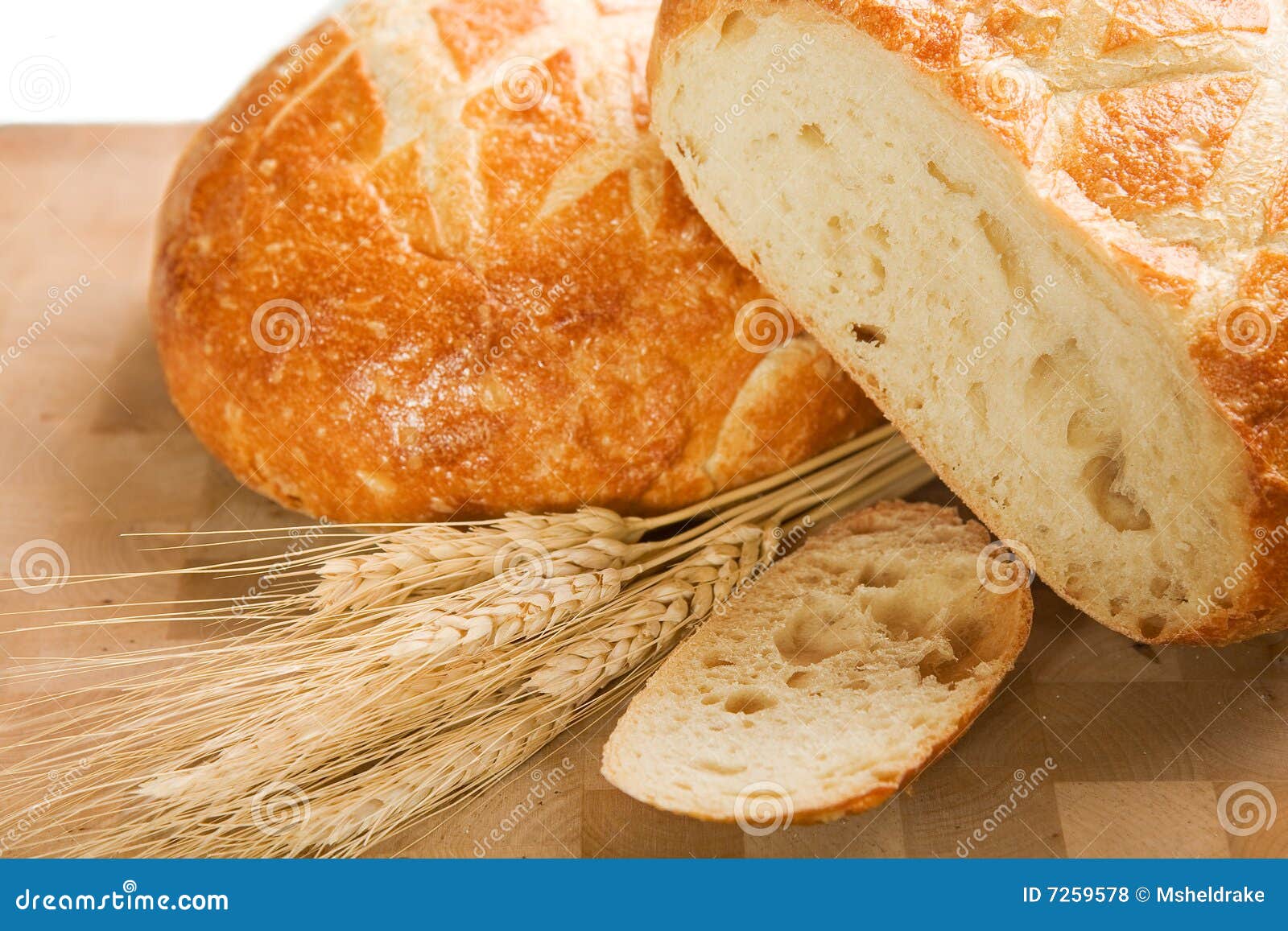 Rond Italiaans Brood stock foto. Image of bruin, ronde - 7259578