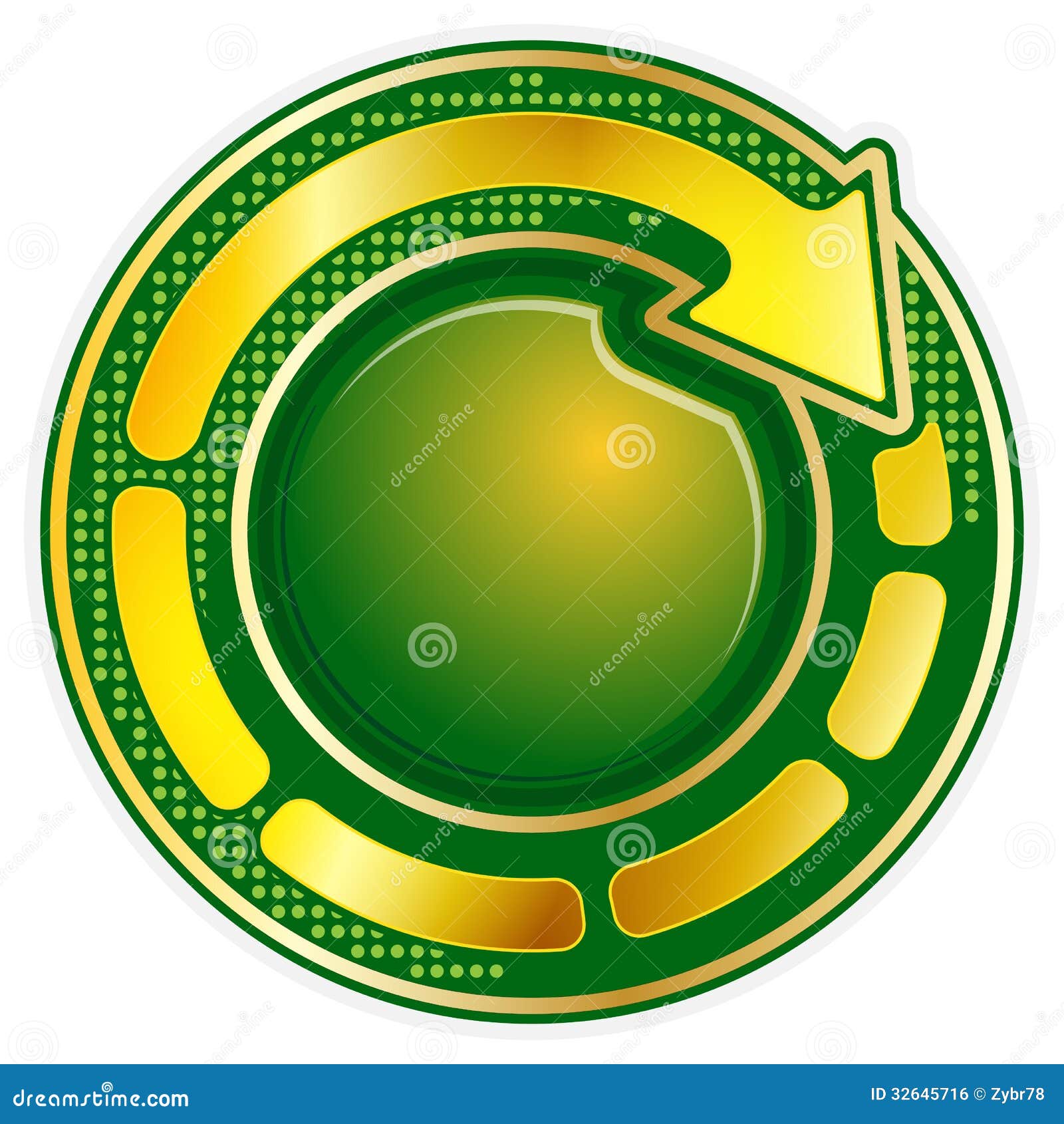 Rond pictogram met pijl vector illustratie. Illustration of pijl - 32645716