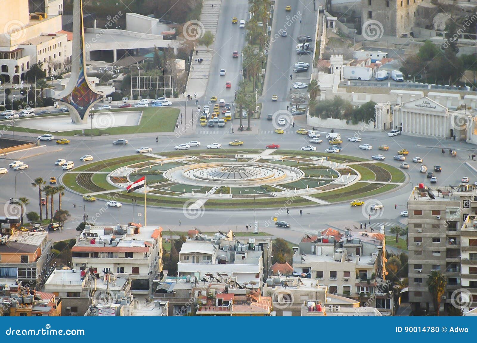 Rond Point Du Trafic - Damas - Syrie Photo stock - Image du damas ...