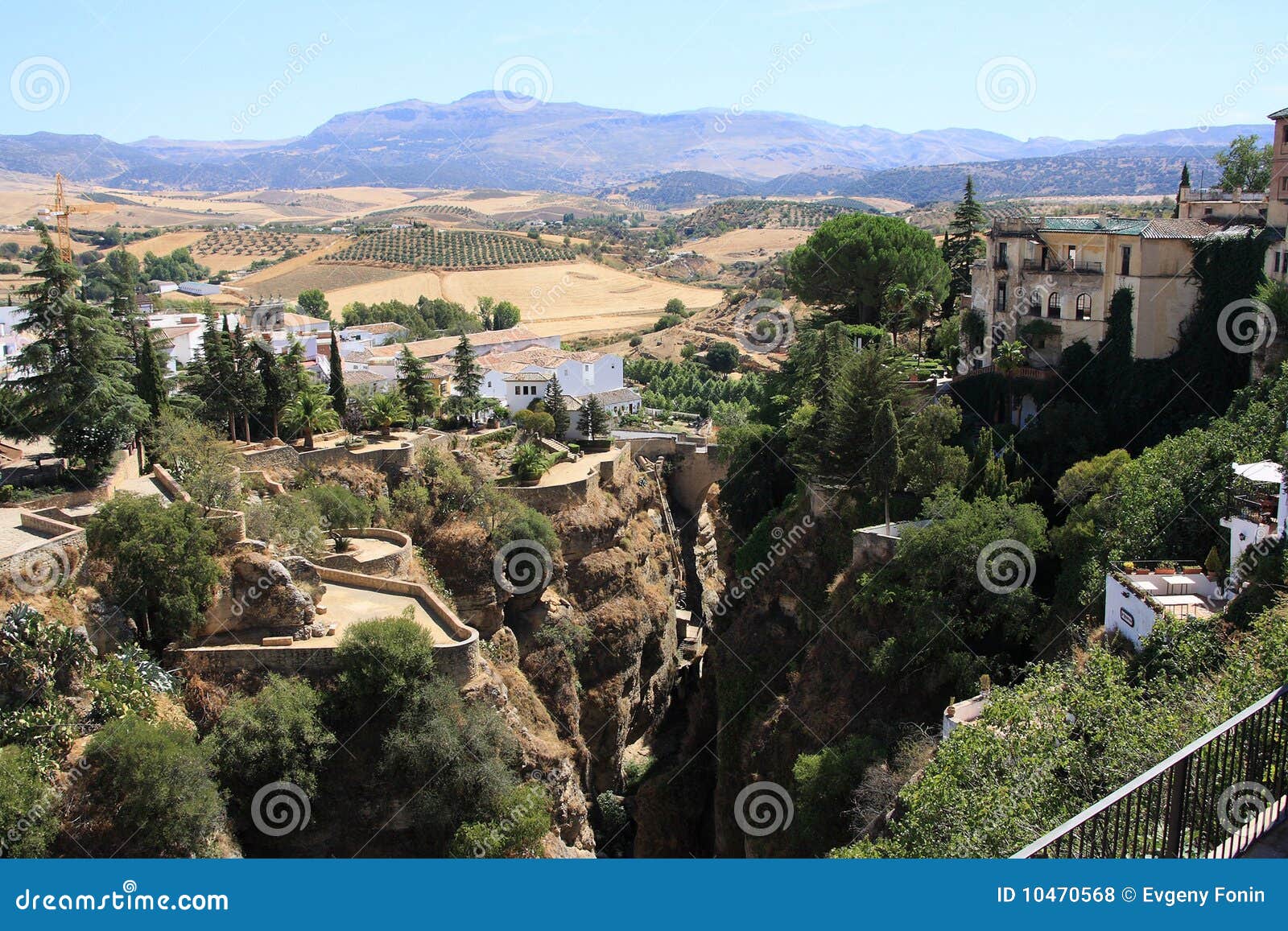 Ronda stock photo. Image of view, buildings, terrace - 10470568