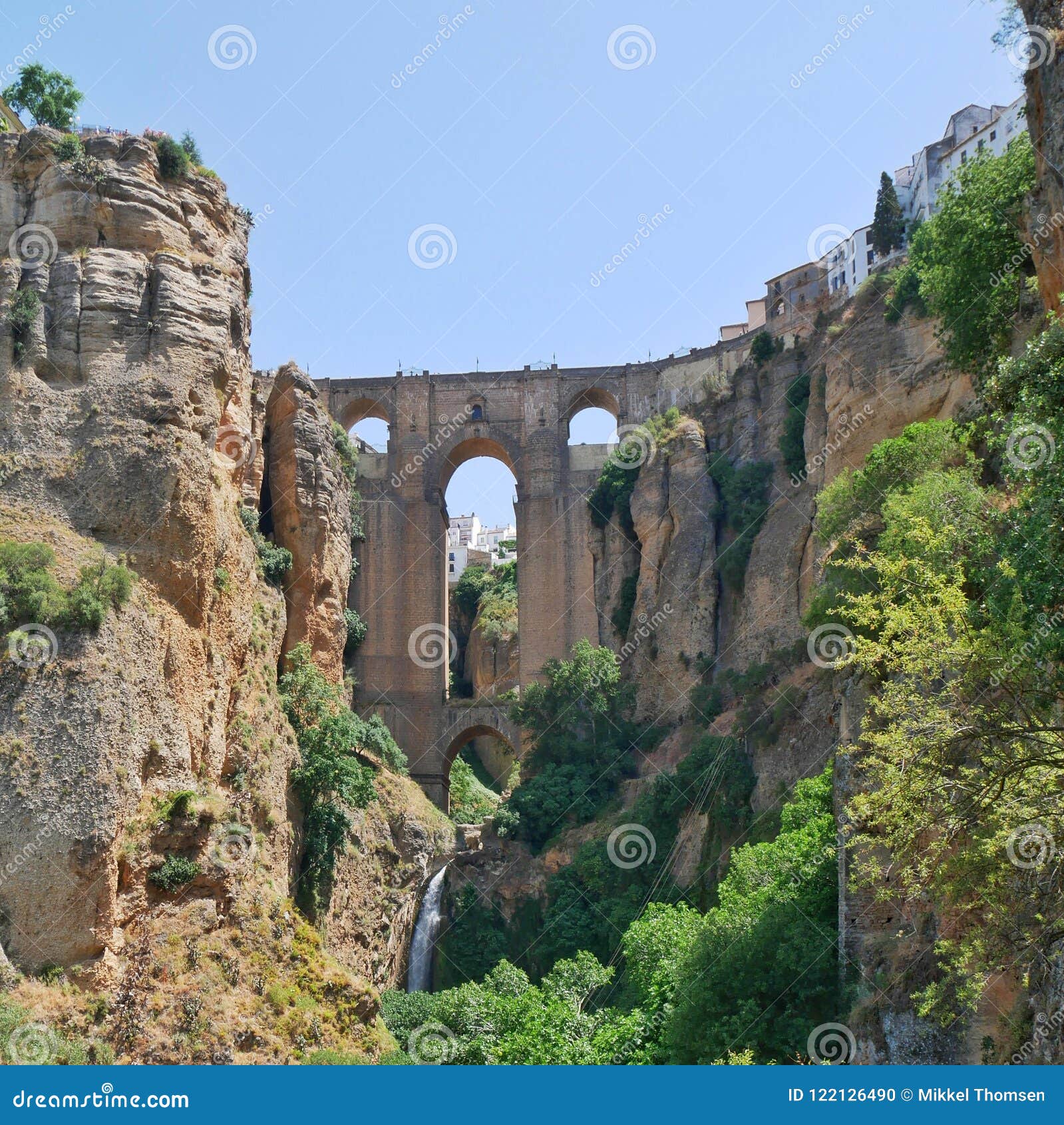 Ronda Bridge stock photo. Image of spain, historic, ronda - 122126490