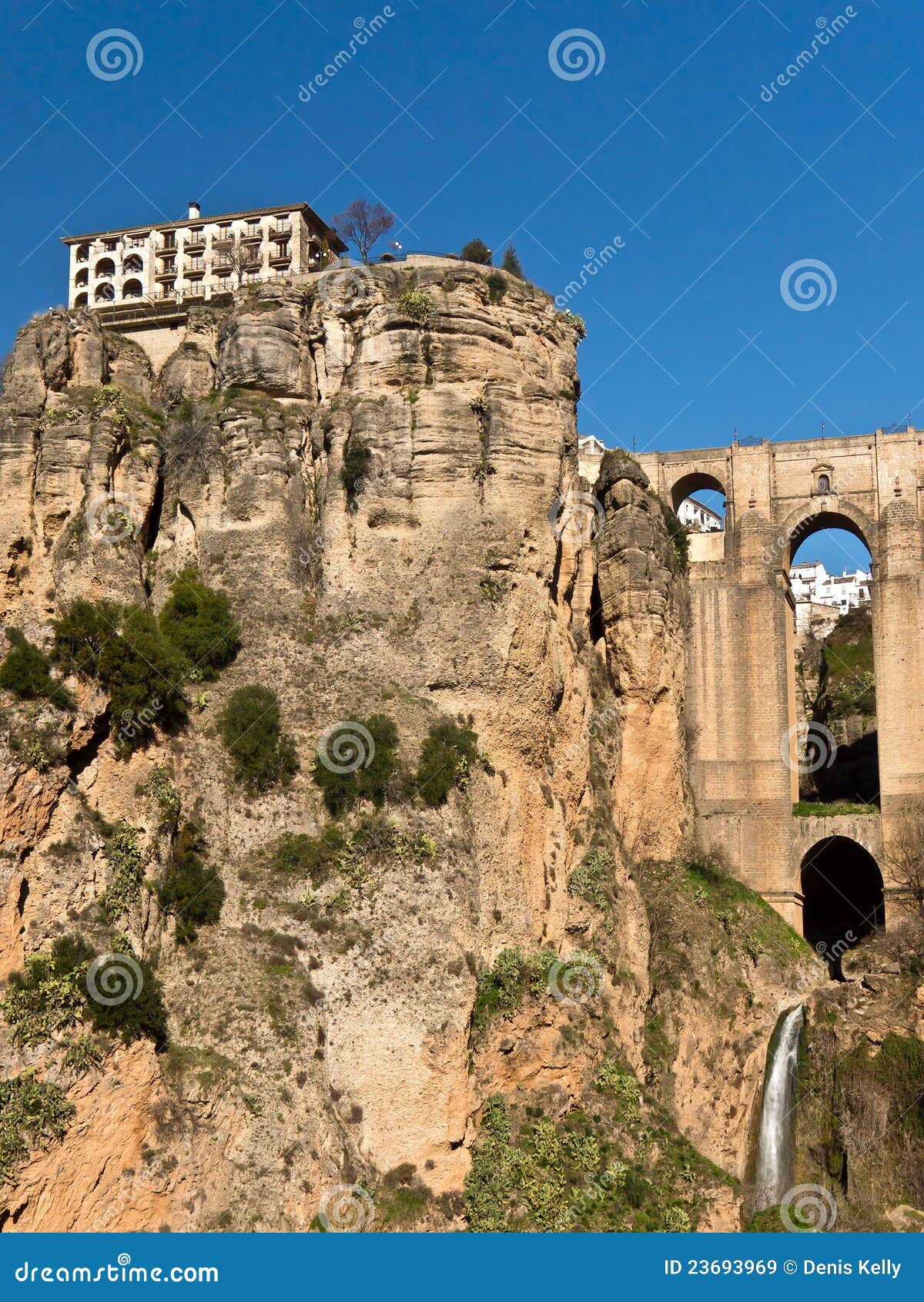 Ronda Bridge and Tajo Gorge, Spain Stock Image - Image of europe, ronda ...