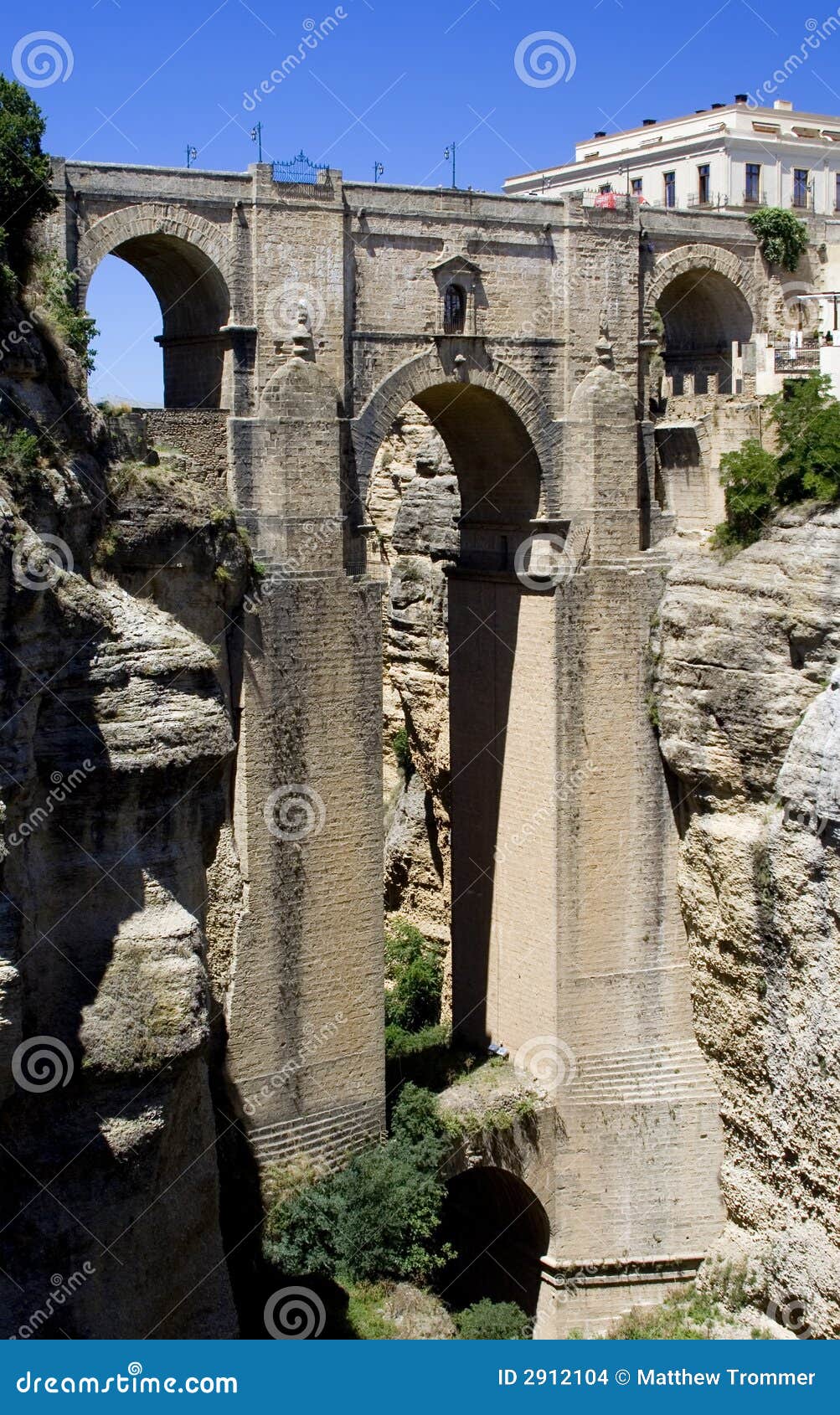Ronda Brug stock foto. Image of spanje, steen, ronde, europa - 2912104