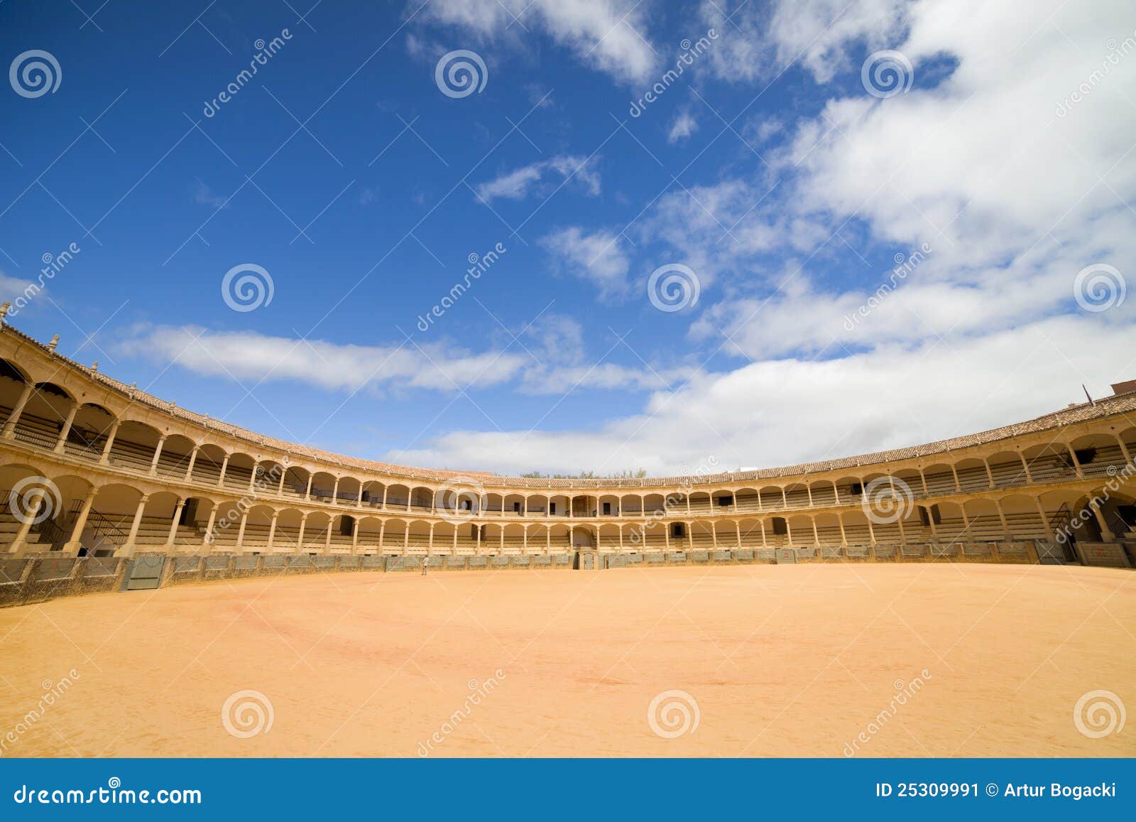 Ronda Bullfighting Arena in Spain Stock Image - Image of circle ...