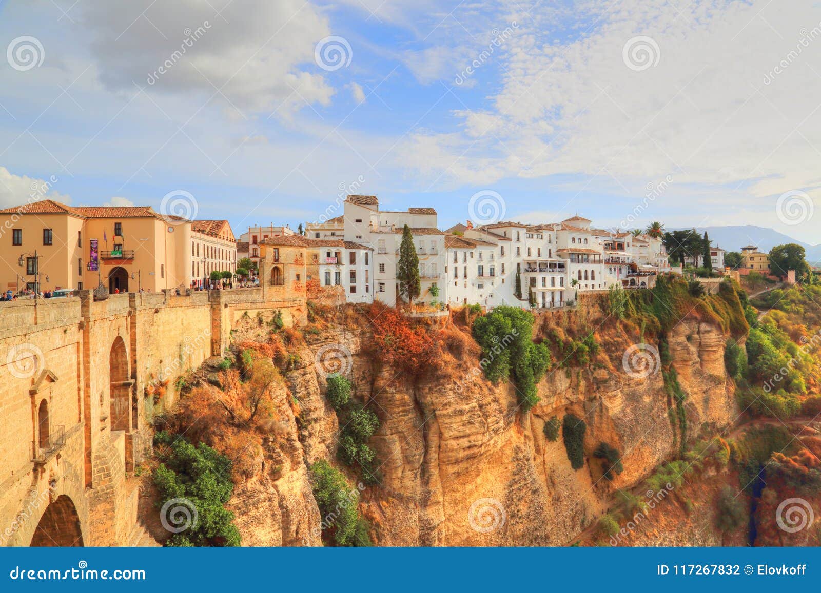 Ronda, Puente Nuevo Bridge Arch Photo stock - Image du pierre, rond ...