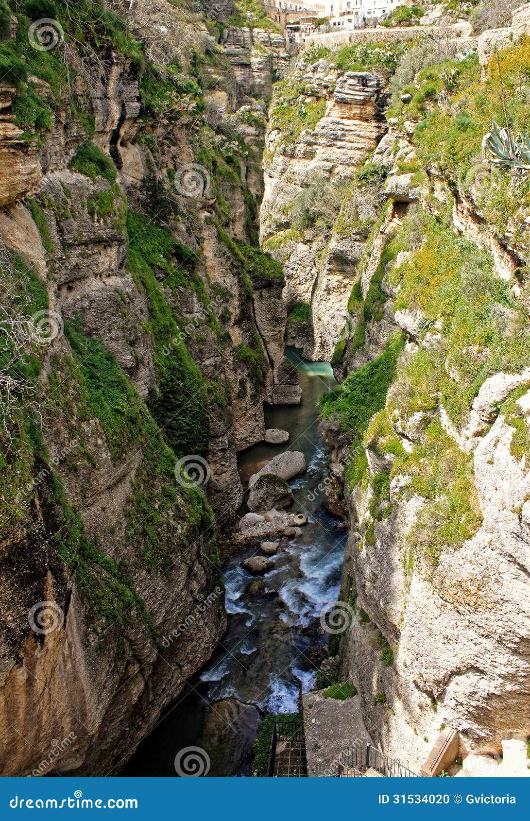 Ronda Spain Gorge Stock Photo - Image: 31534020
