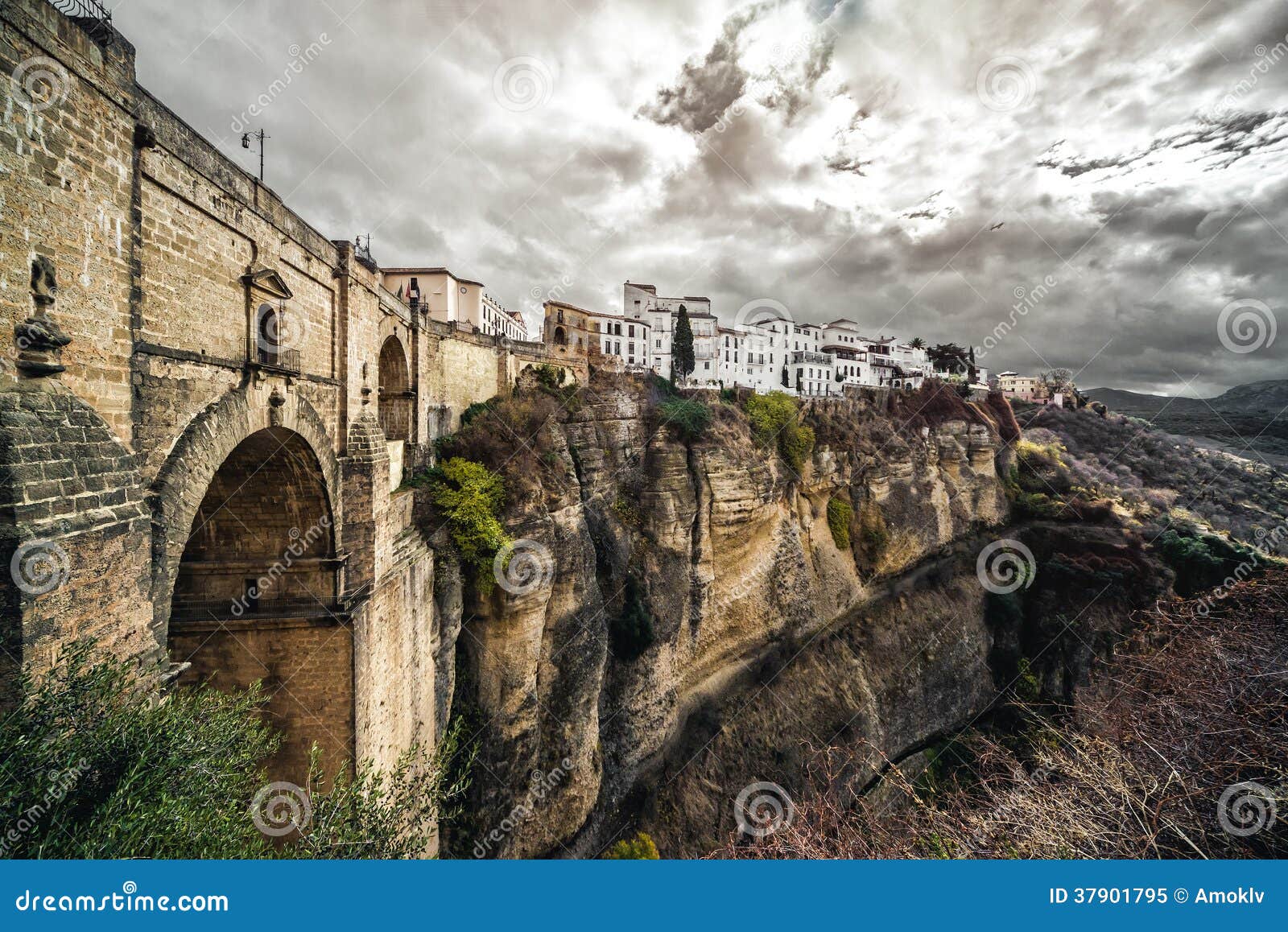 Ronda. Spanien stockbild. Bild von gebäude, historisch - 37901795