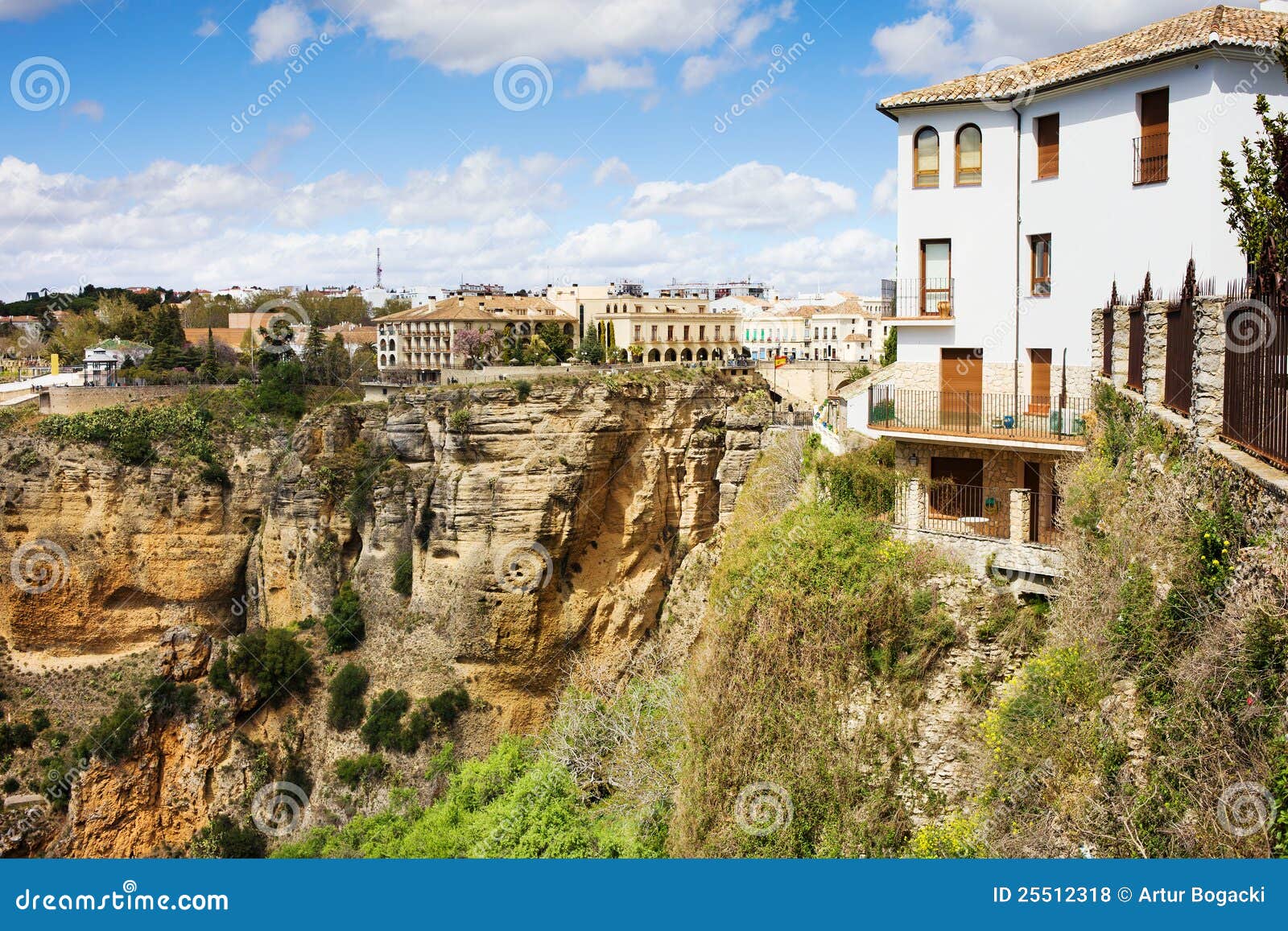 Ronda Town in Spain stock photo. Image of city, destination - 25512318