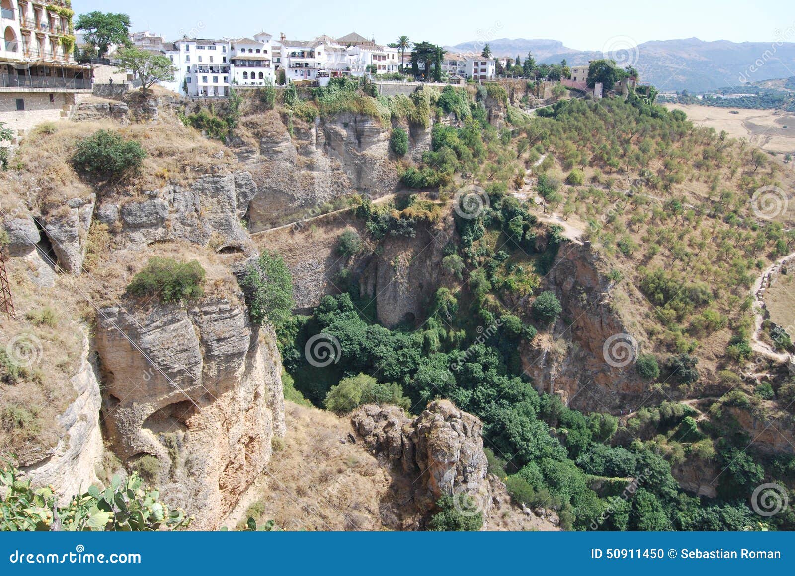 Ronda view stock photo. Image of focused, view, mediterranean - 50911450