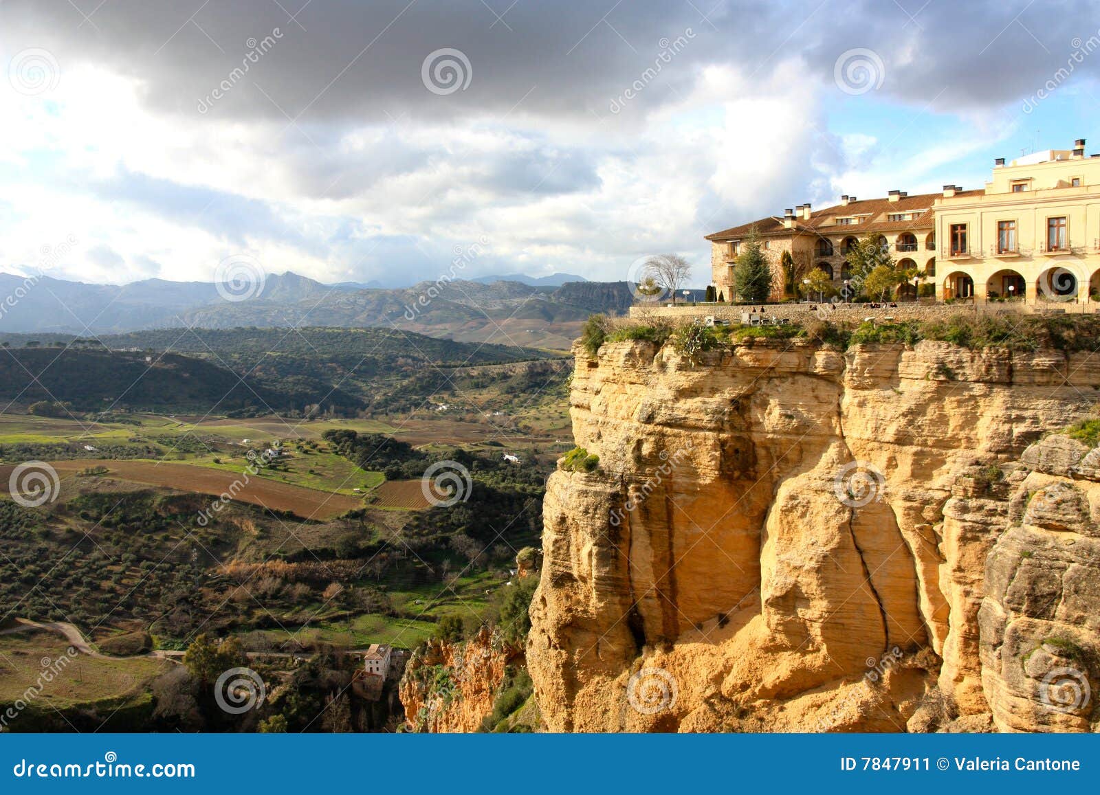 Ronda Village in Andalusia, Spain Stock Image - Image of vegetation ...