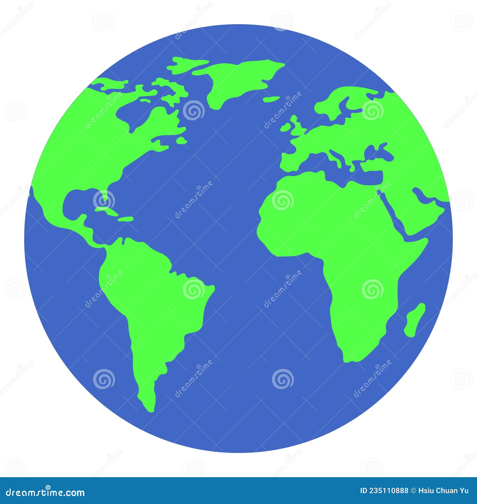 Ronde aarde vector illustratie. Illustration of vector - 235110888