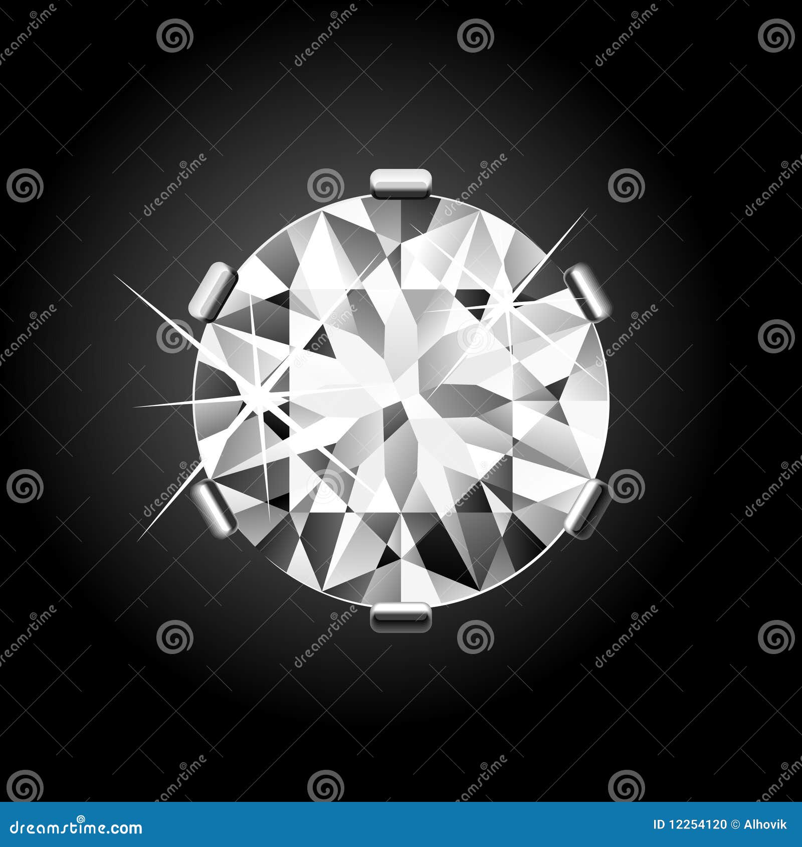 Ronde Diamant. Vector. vector illustratie. Illustration of ...