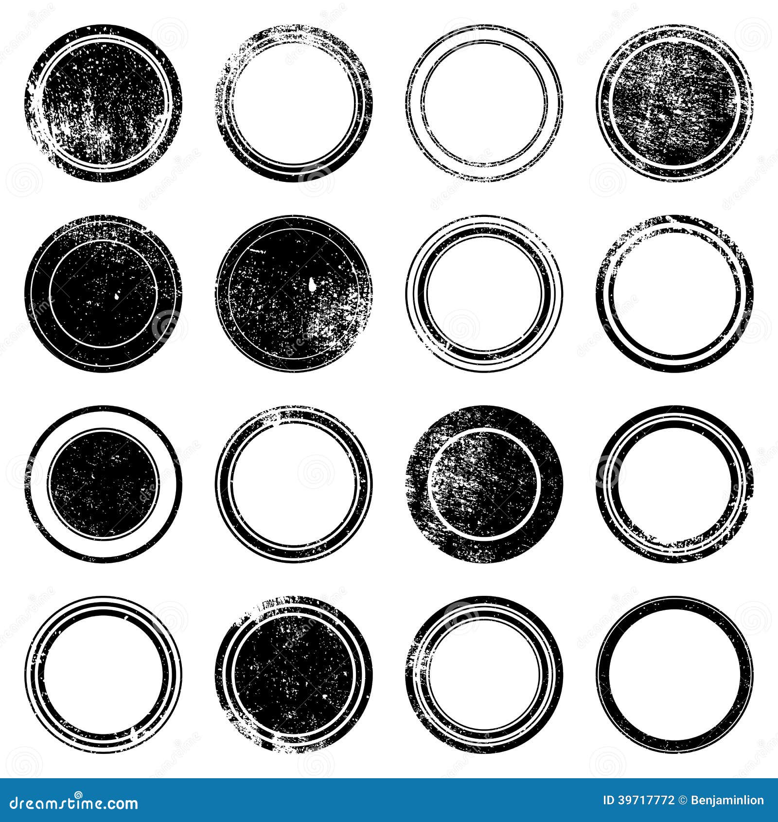 Ronded Grunge Stamp stock vector. Illustration of presentation - 39717772