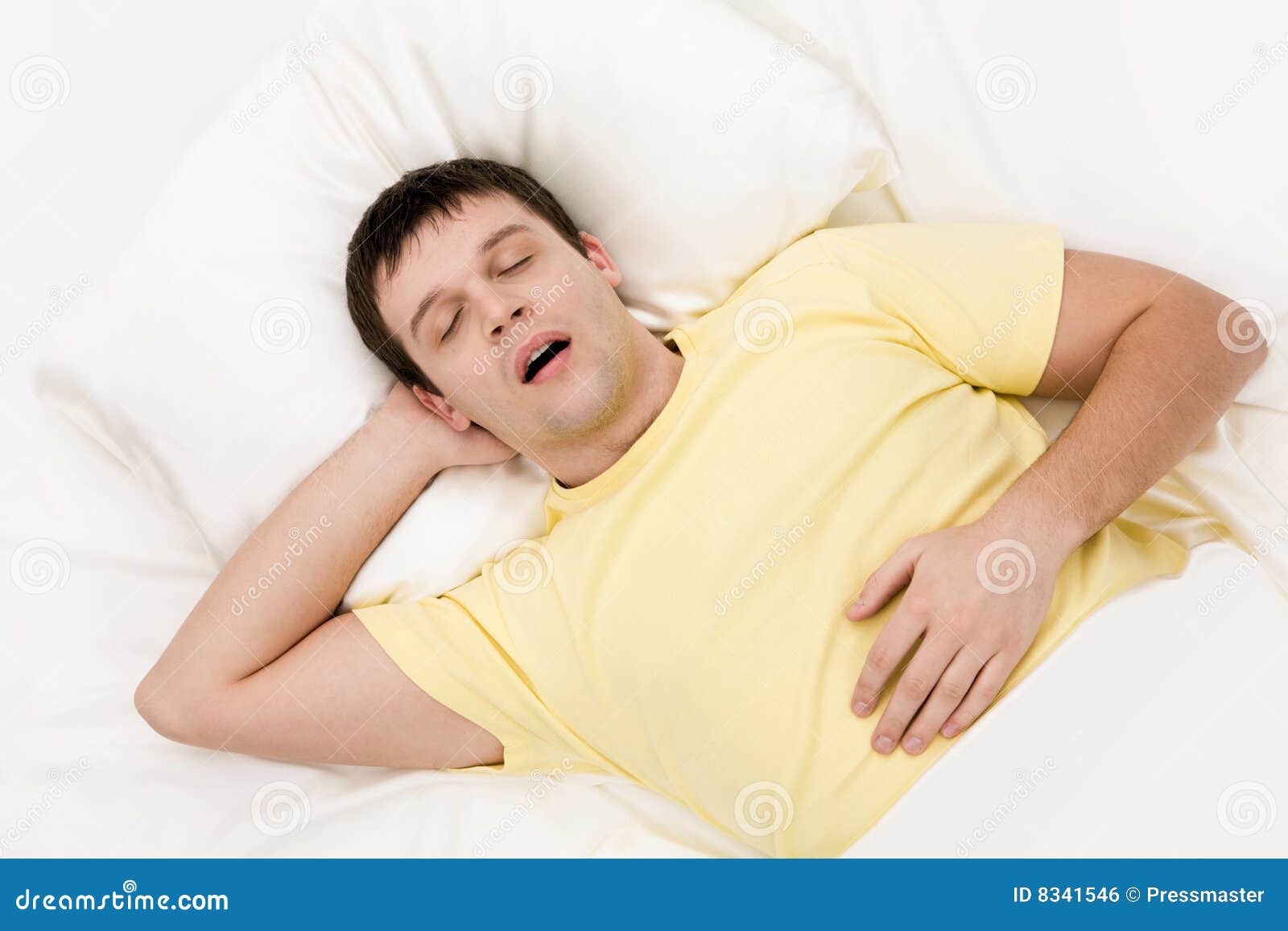 Ronflement photo stock. Image du beau, oreiller, napping - 8341546