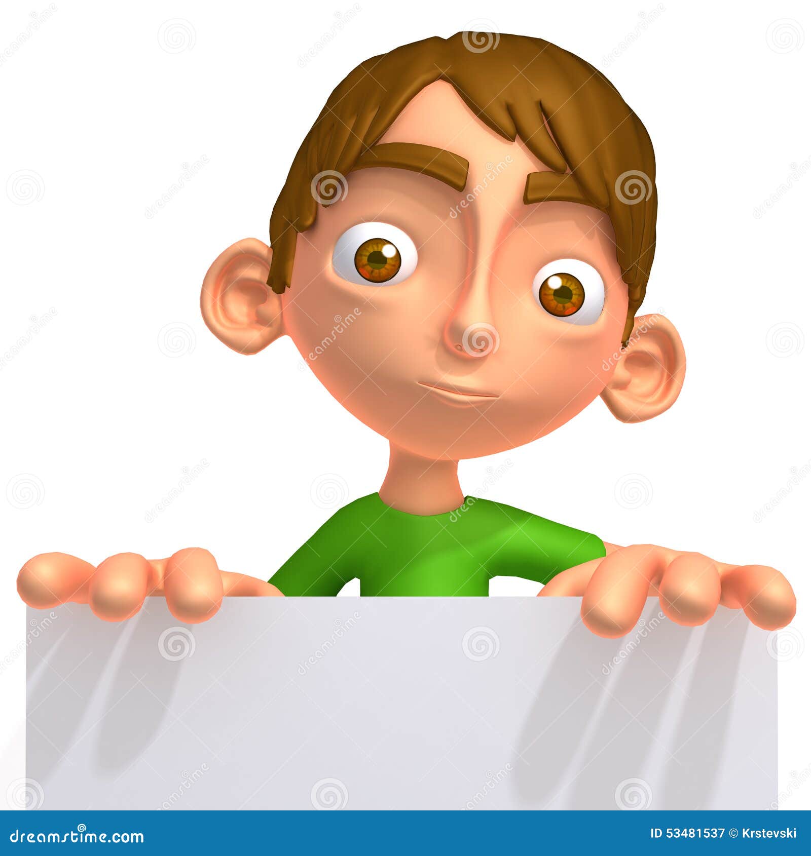 Ronnie Funny Guy 3d Illustration | CartoonDealer.com #53481537