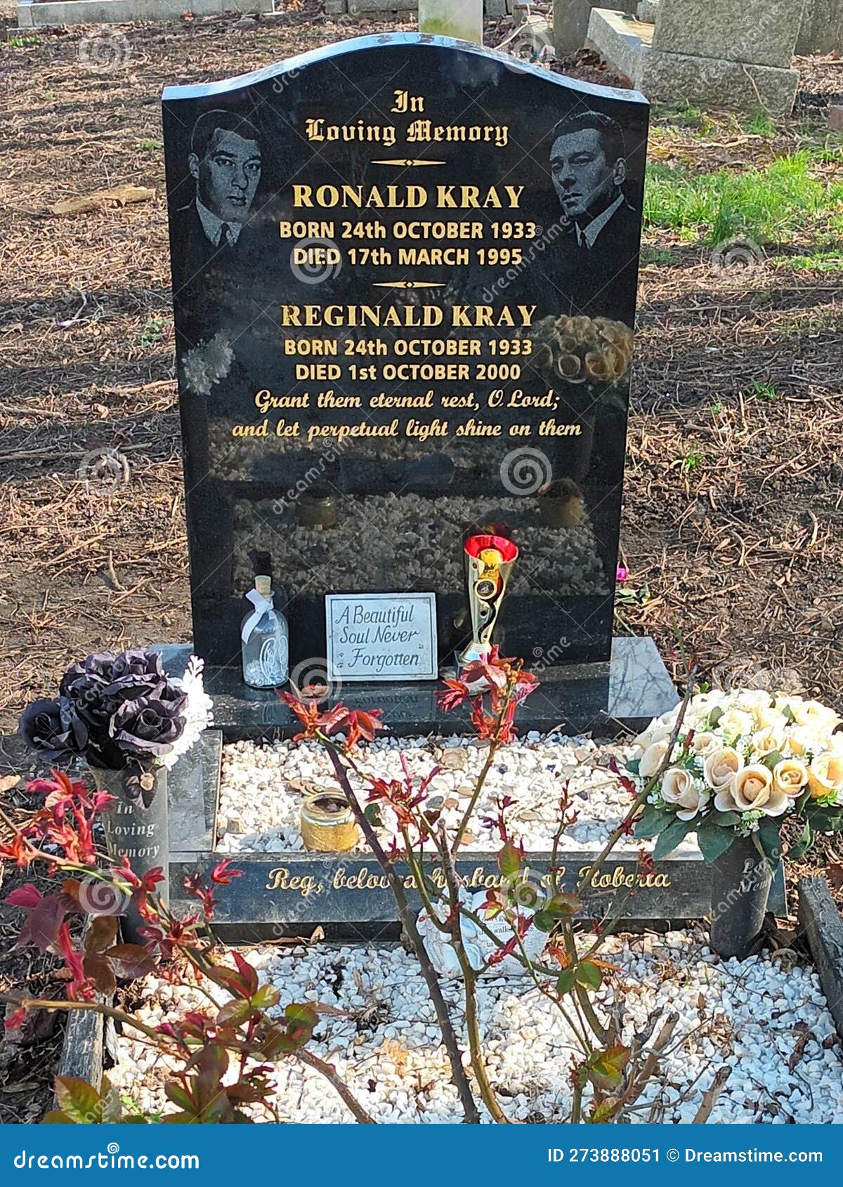 Ronnie y reggie kray foto editorial. Imagen de cementerio - 273888051