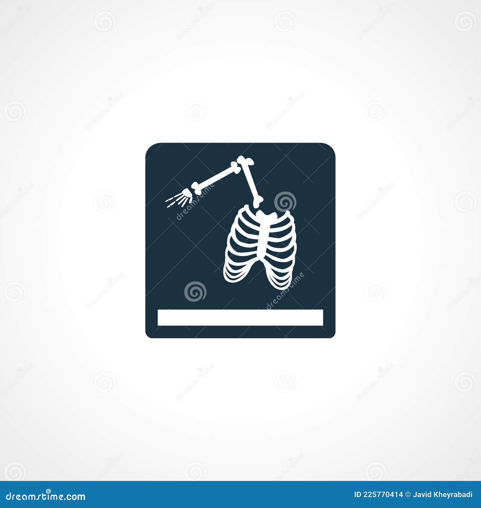 Rontgen, X-ray Icon. Broken Bones Icon Stock Vector - Illustration of ...