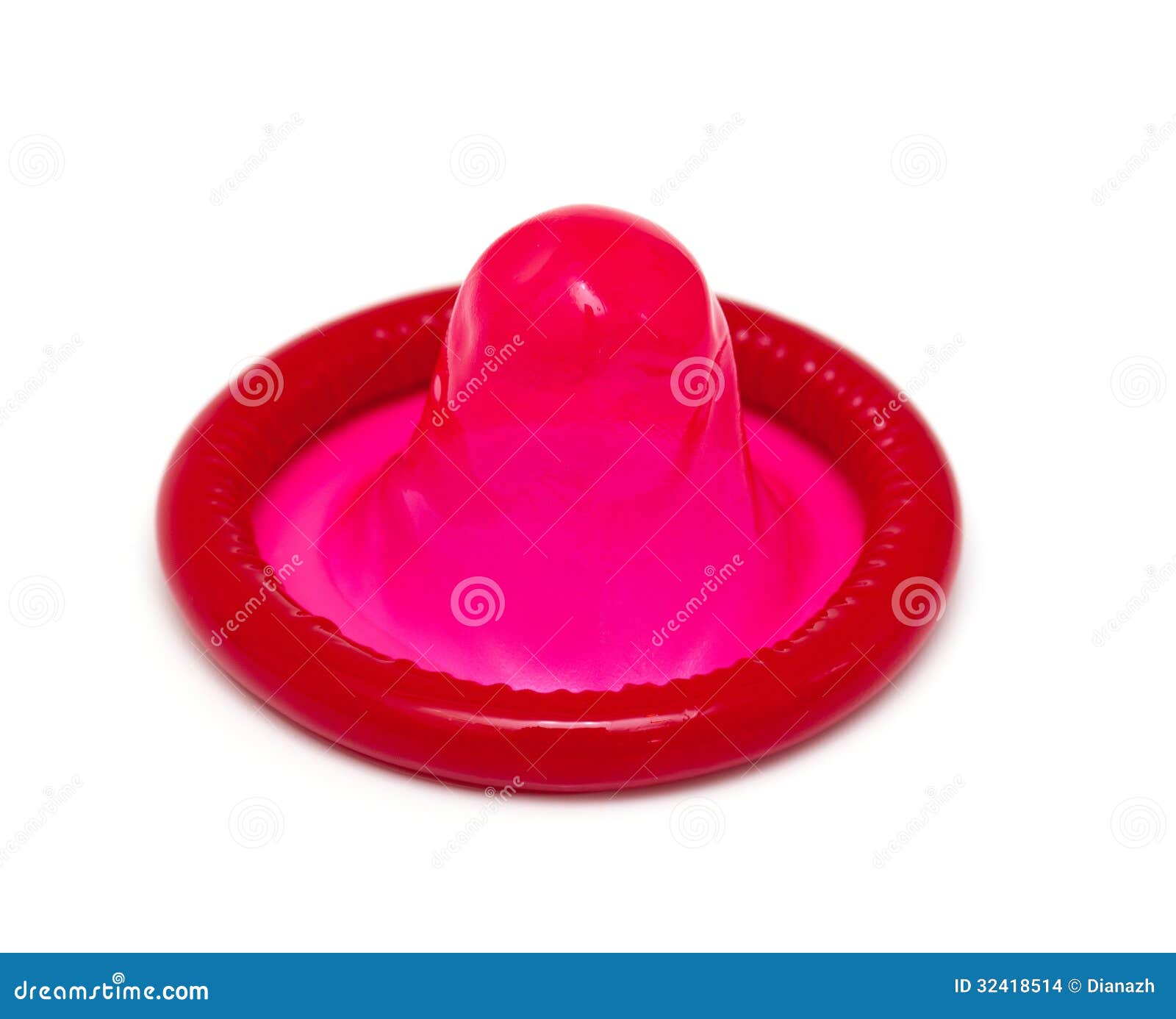 Rood Condoom Op Witte Achtergrond Stock Foto - Image of preventie, zorg ...