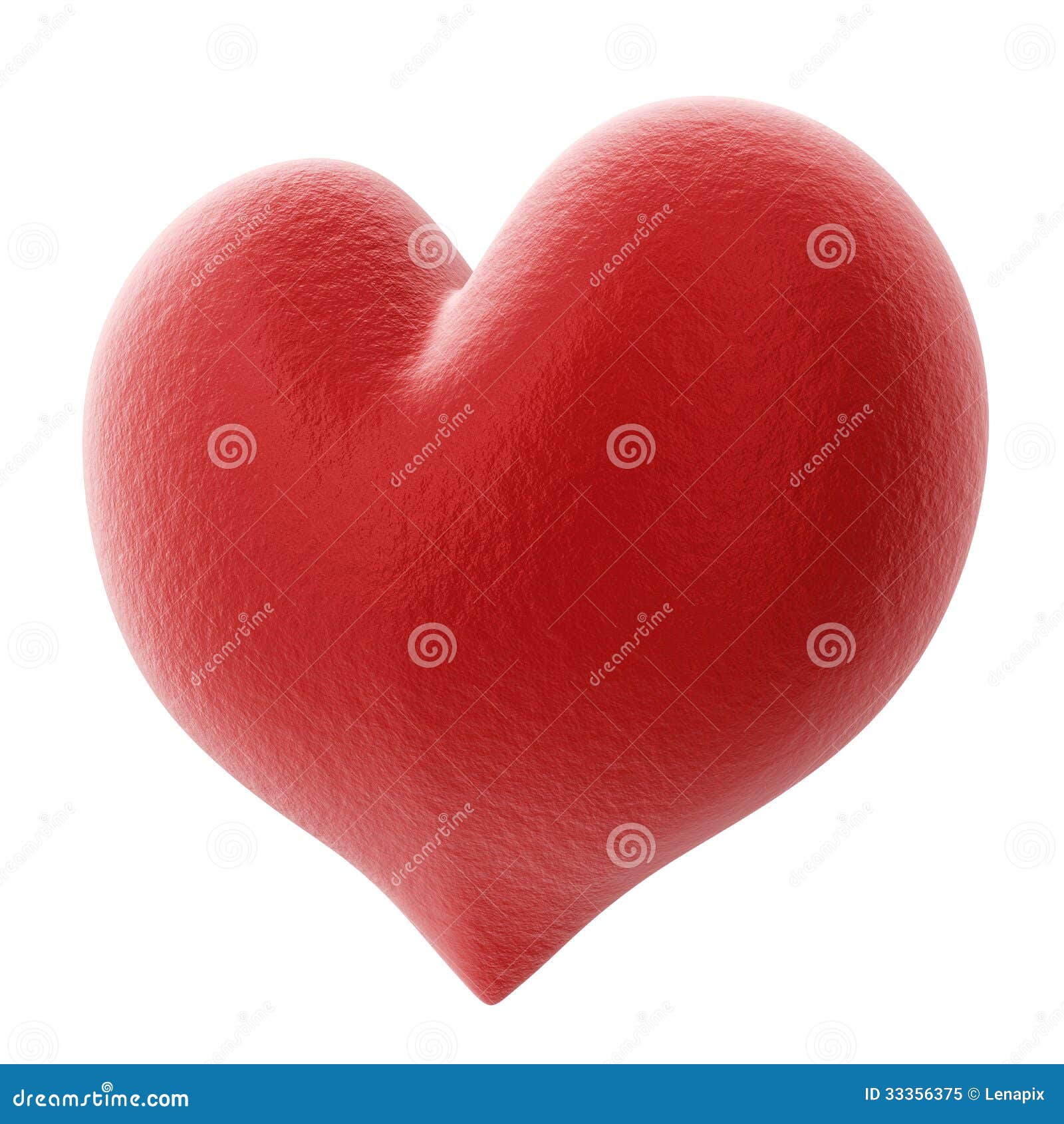Rood 3D hart stock illustratie. Illustration of affectie - 33356375