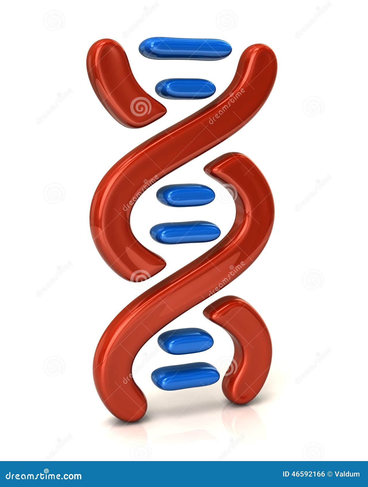 Rood En Blauw DNA-pictogram Stock Illustratie - Illustration of ...