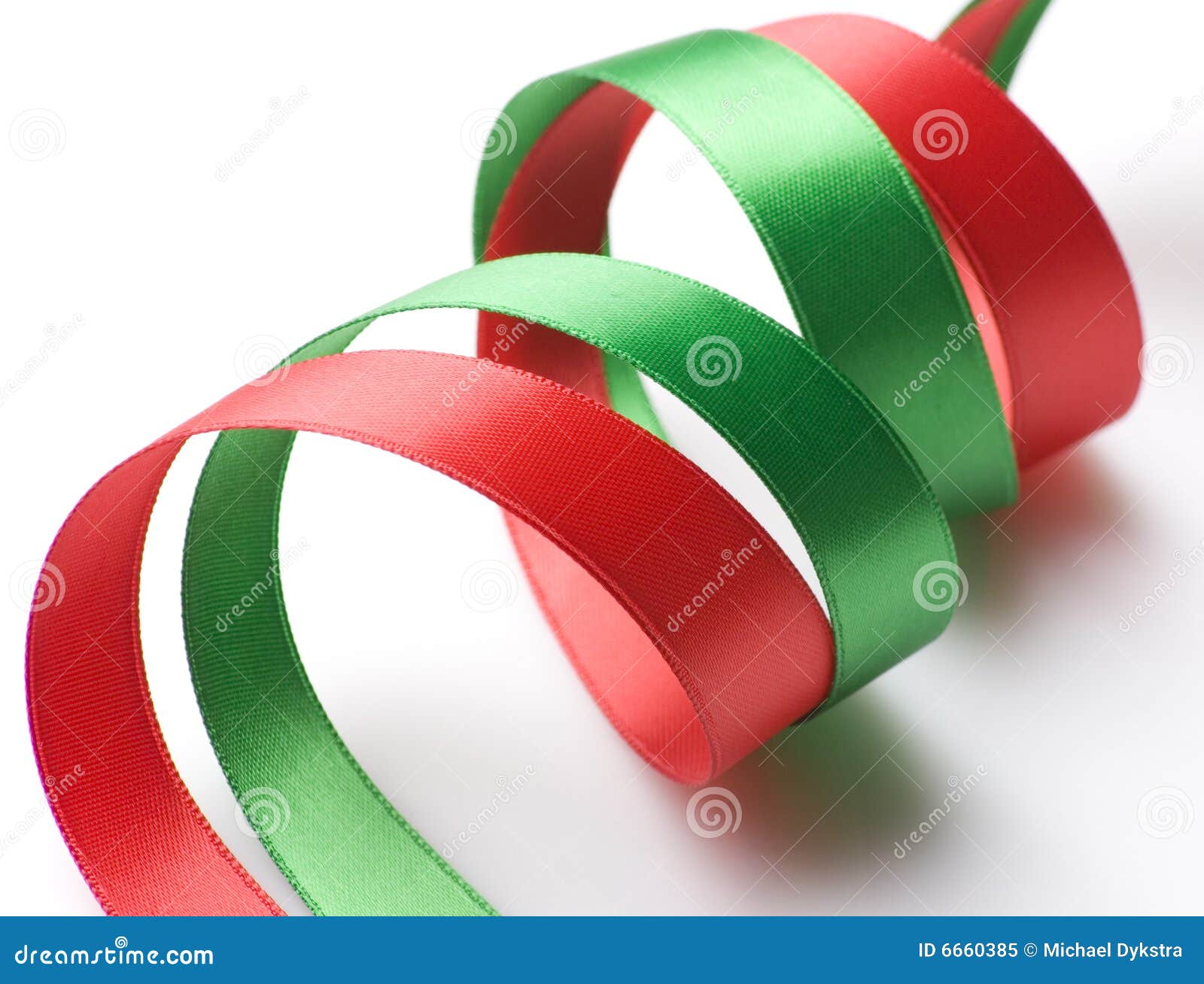 Rood en Groen Lint stock afbeelding. Image of vakantie - 6660385