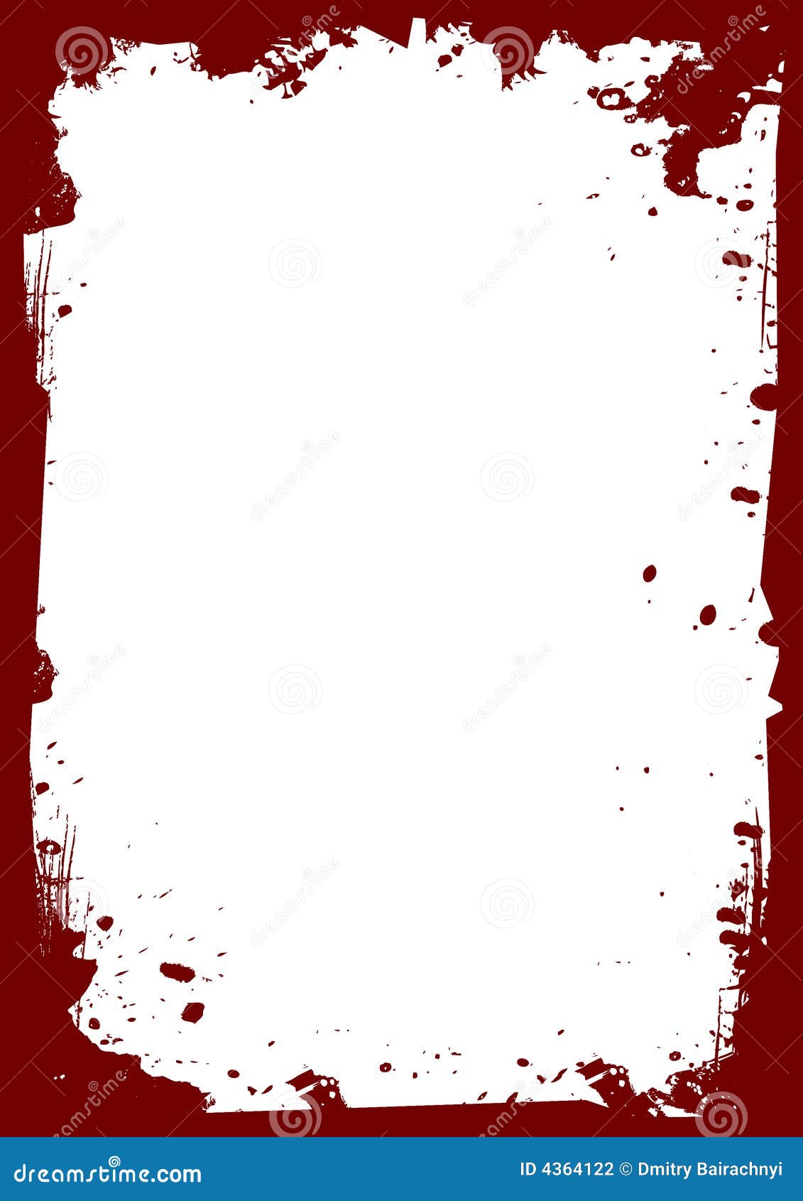 Rood kader met vlekken stock illustratie. Illustration of rood - 4364122