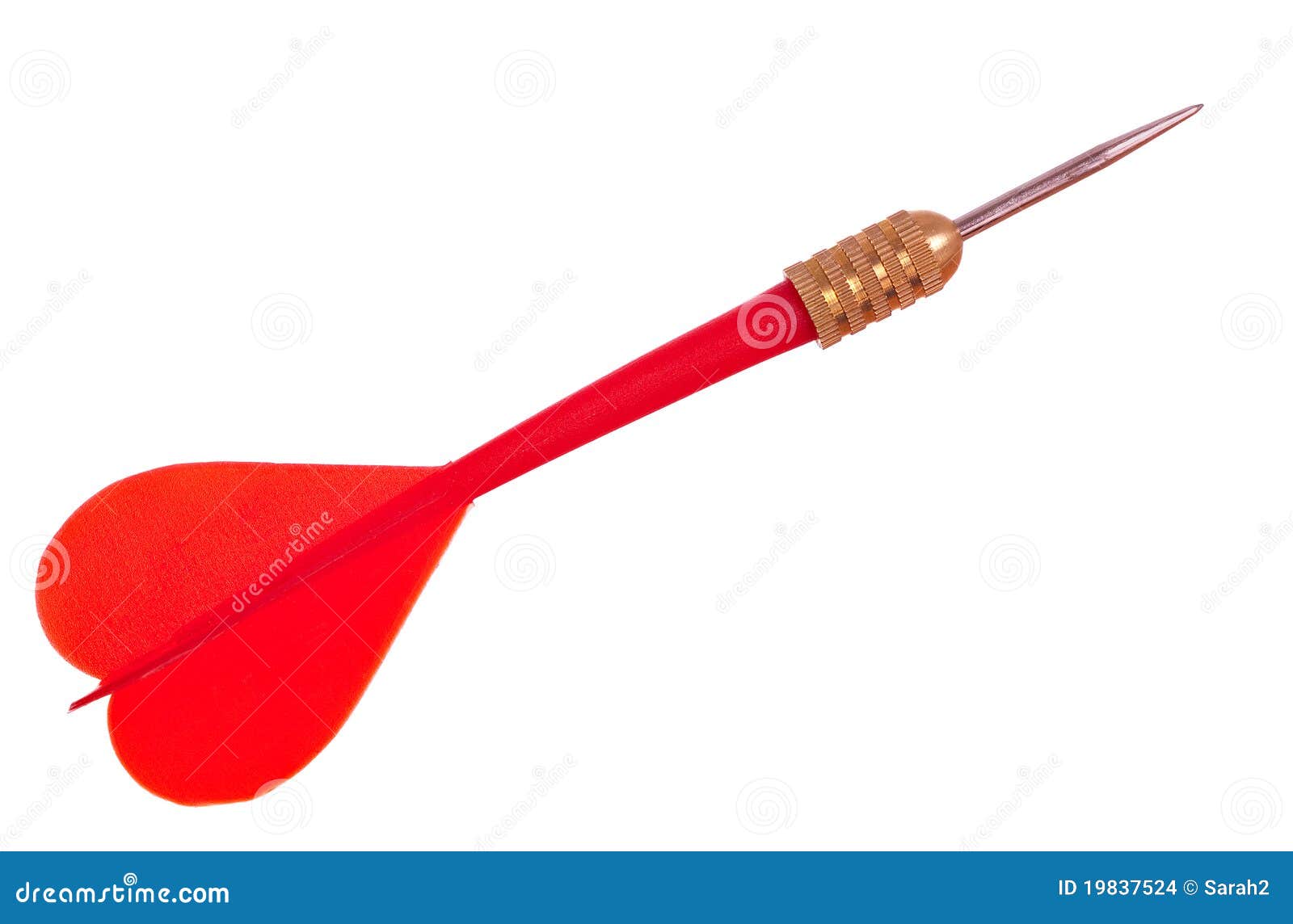 Rood geïsoleerd pijltje stock foto. Image of rood, één - 19837524