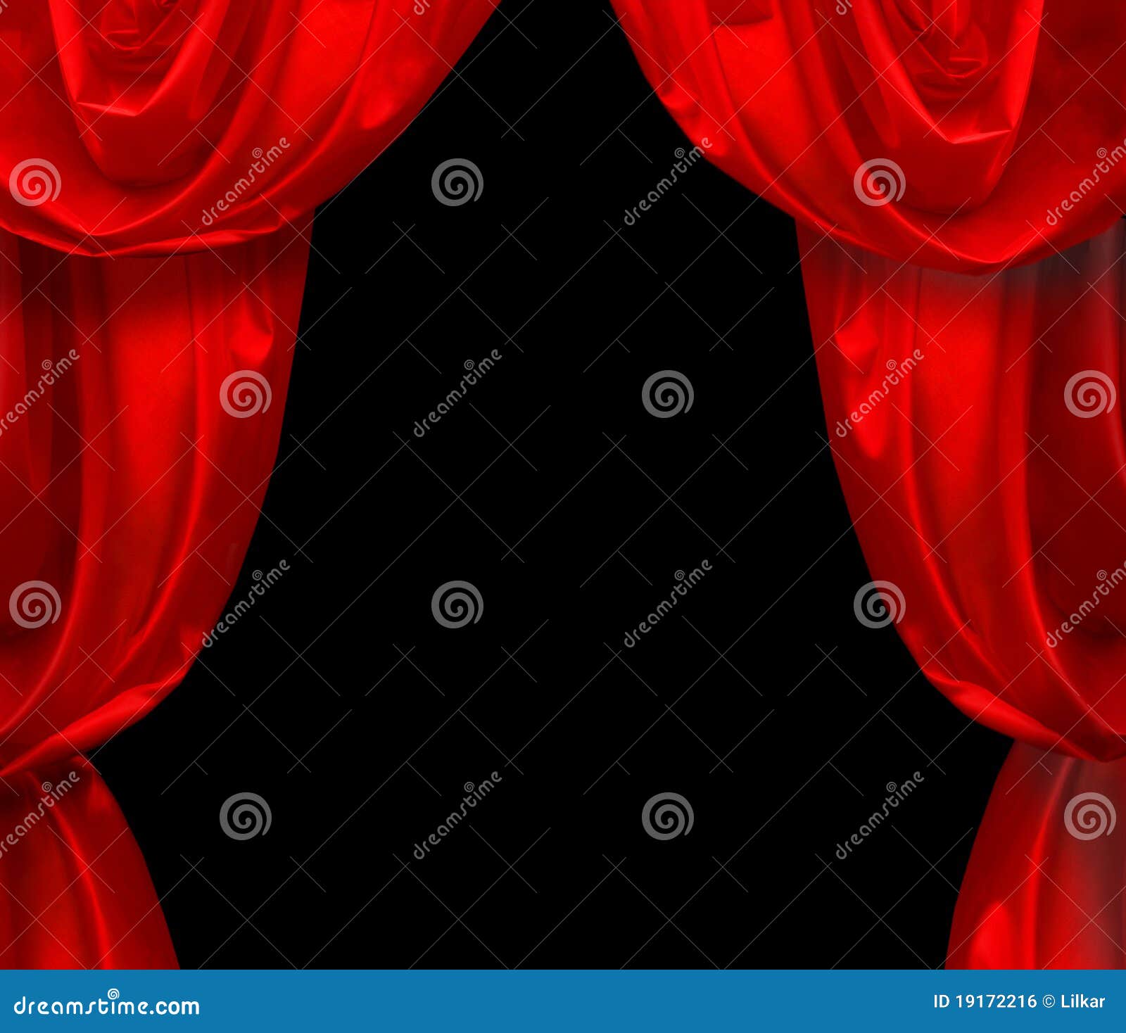 Rood gordijn stock foto. Image of vermaak, bioskoop, film - 19172216