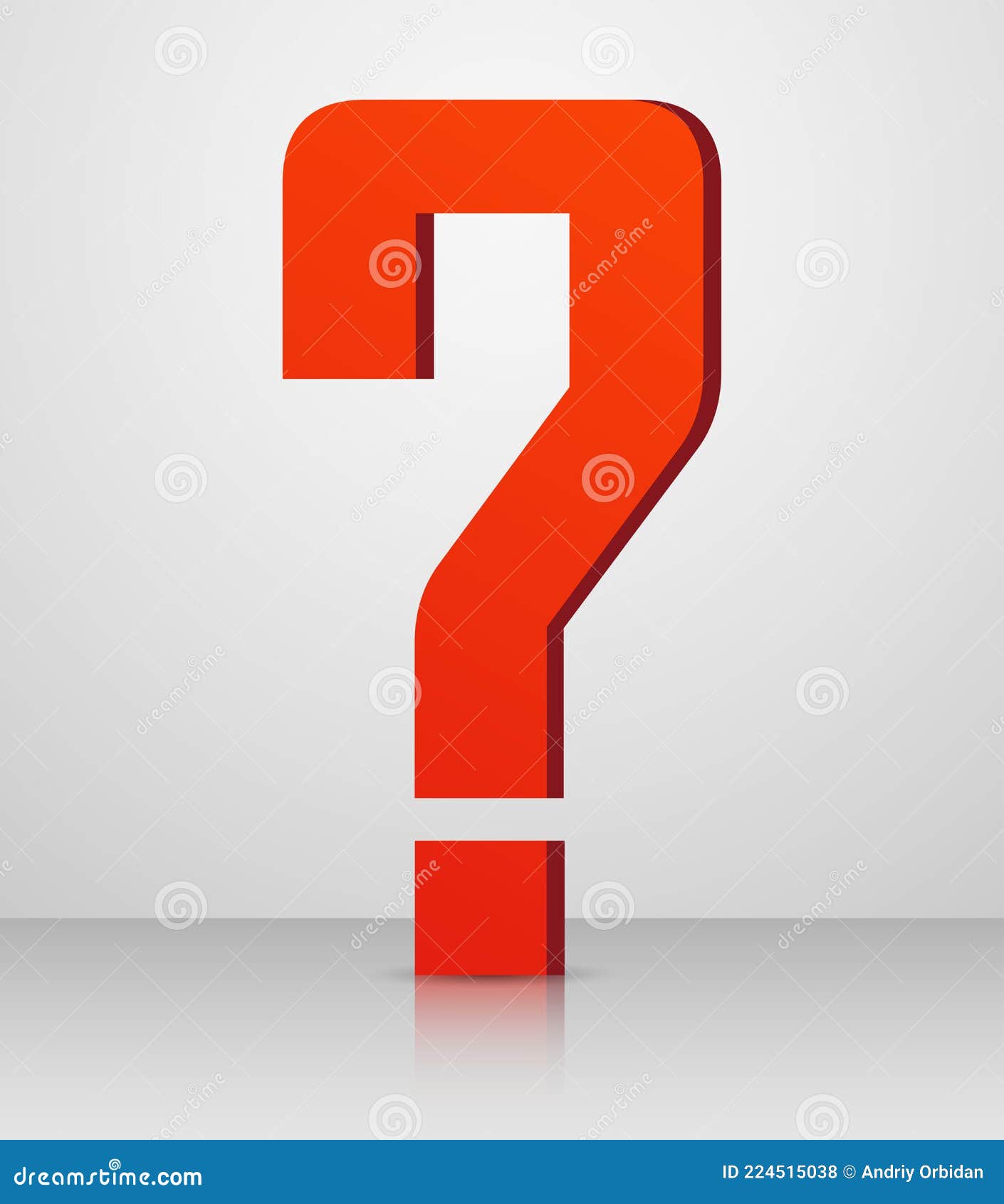 Rood Groot Vraagteken. Vectorillustratie Vector Illustratie ...