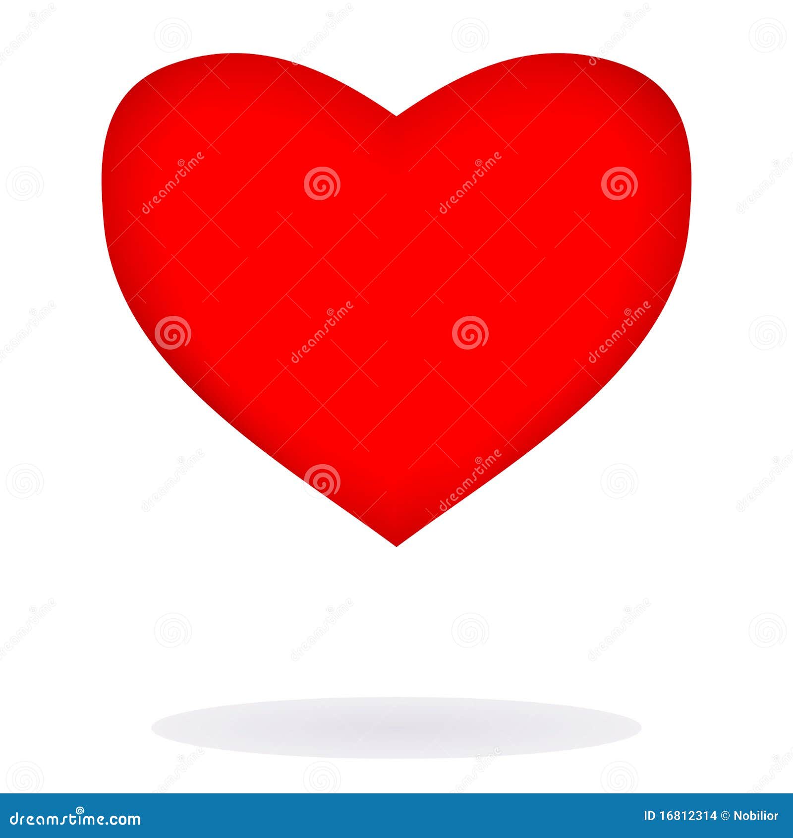 Rood hart vector illustratie. Illustration of helder - 16812314