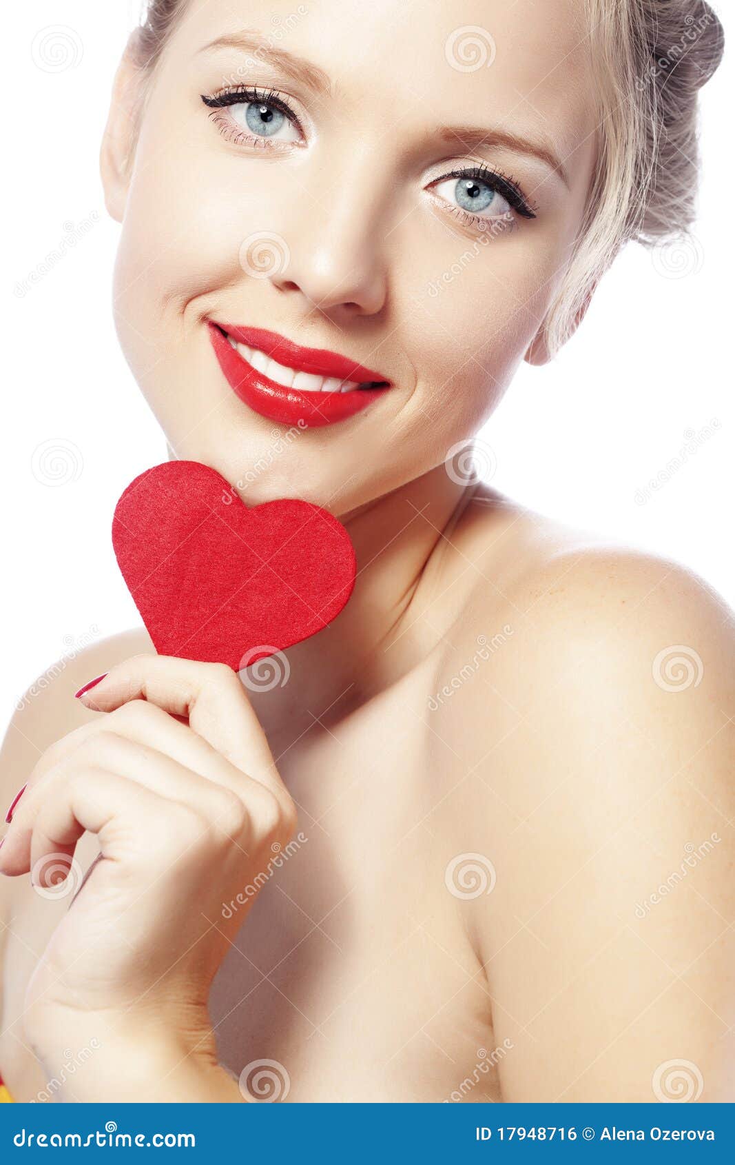 Rood hart stock foto. Image of manier, blik, charmant - 17948716