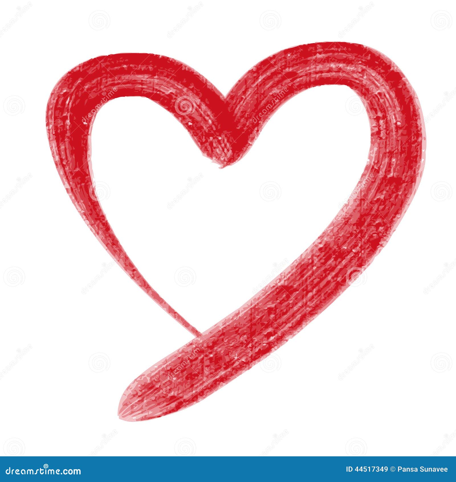 Rood hart vector illustratie. Illustration of roze, rood - 44517349