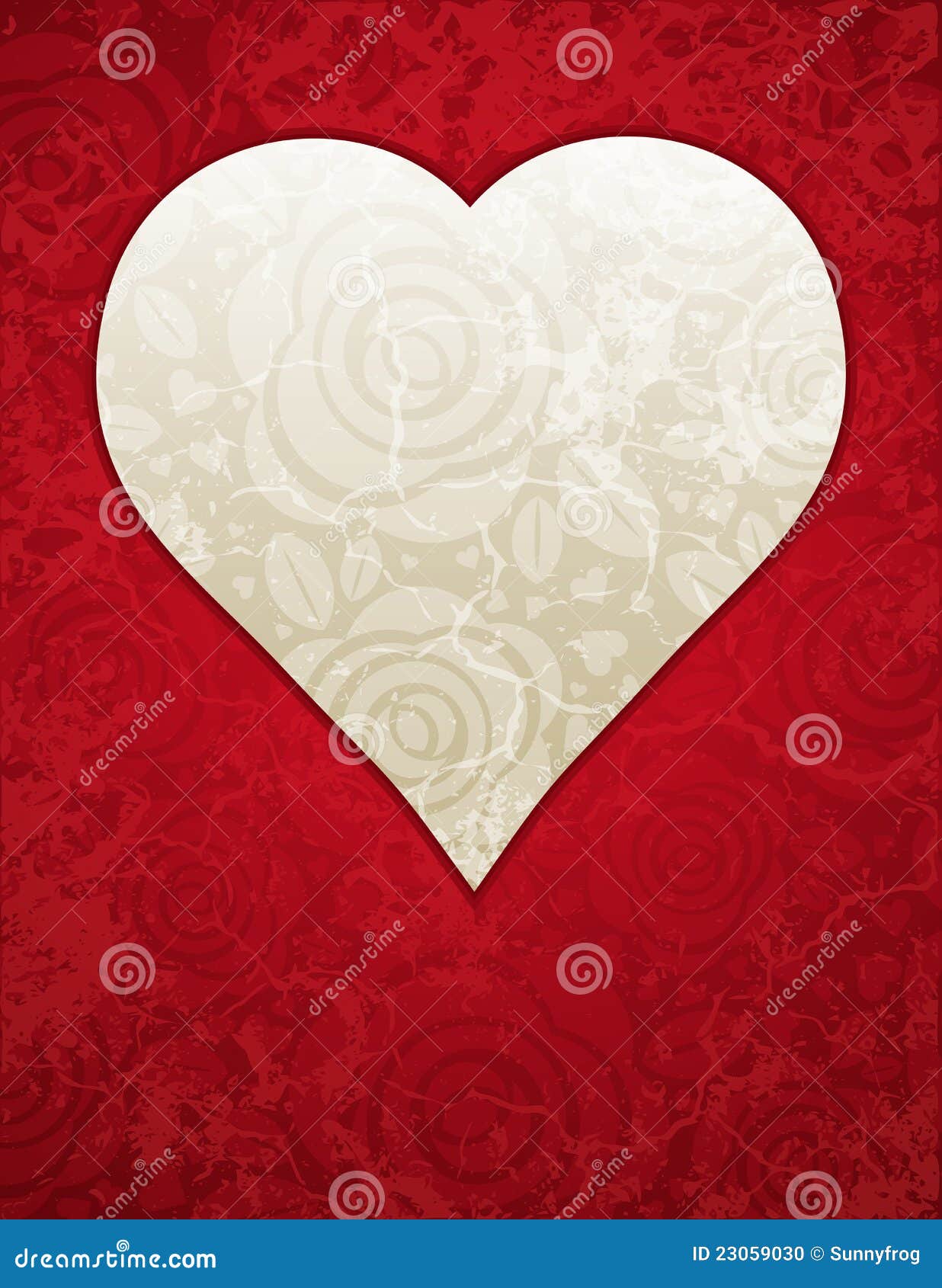 Rood Hart Met Rozen, Vector Vector Illustratie - Illustration of ...