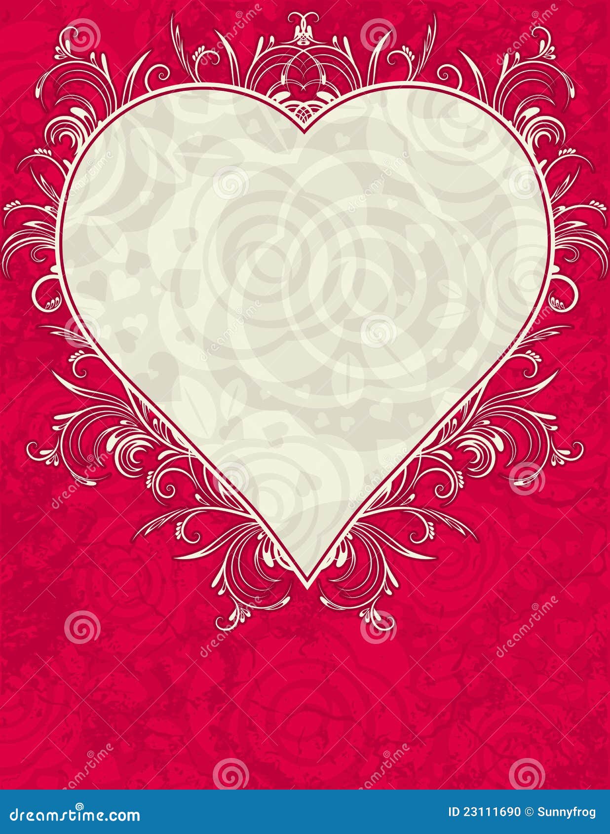 Rood Hart Met Rozen, Vector Vector Illustratie - Illustration of mooi ...