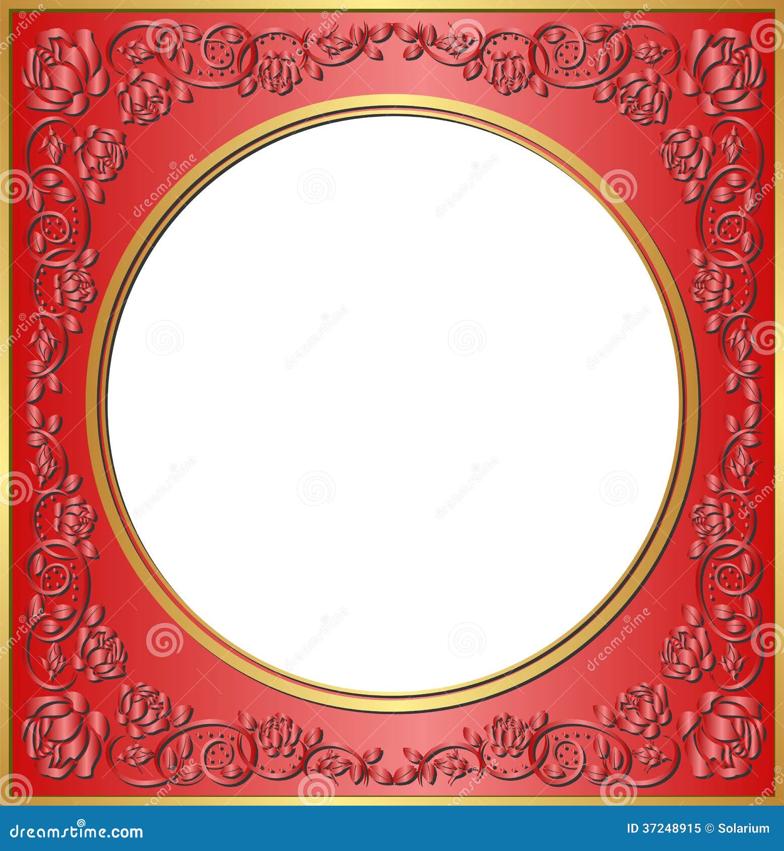 Rood kader vector illustratie. Illustration of tekeningen - 37248915