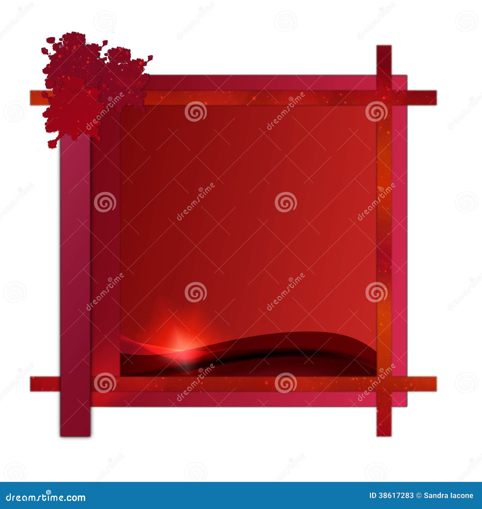 Rood kader stock illustratie. Illustration of beeld, korrel - 38617283