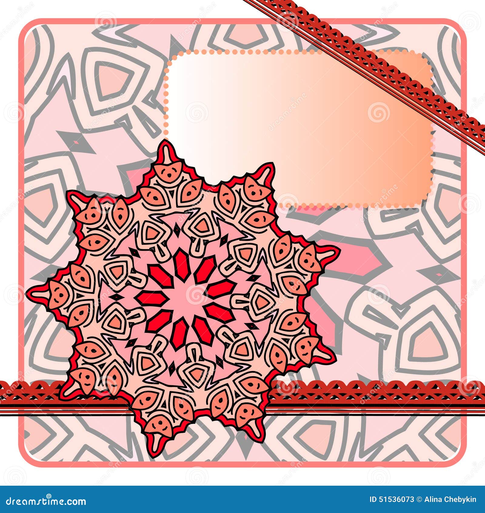 Rood kader vector illustratie. Illustration of samenvatting - 51536073