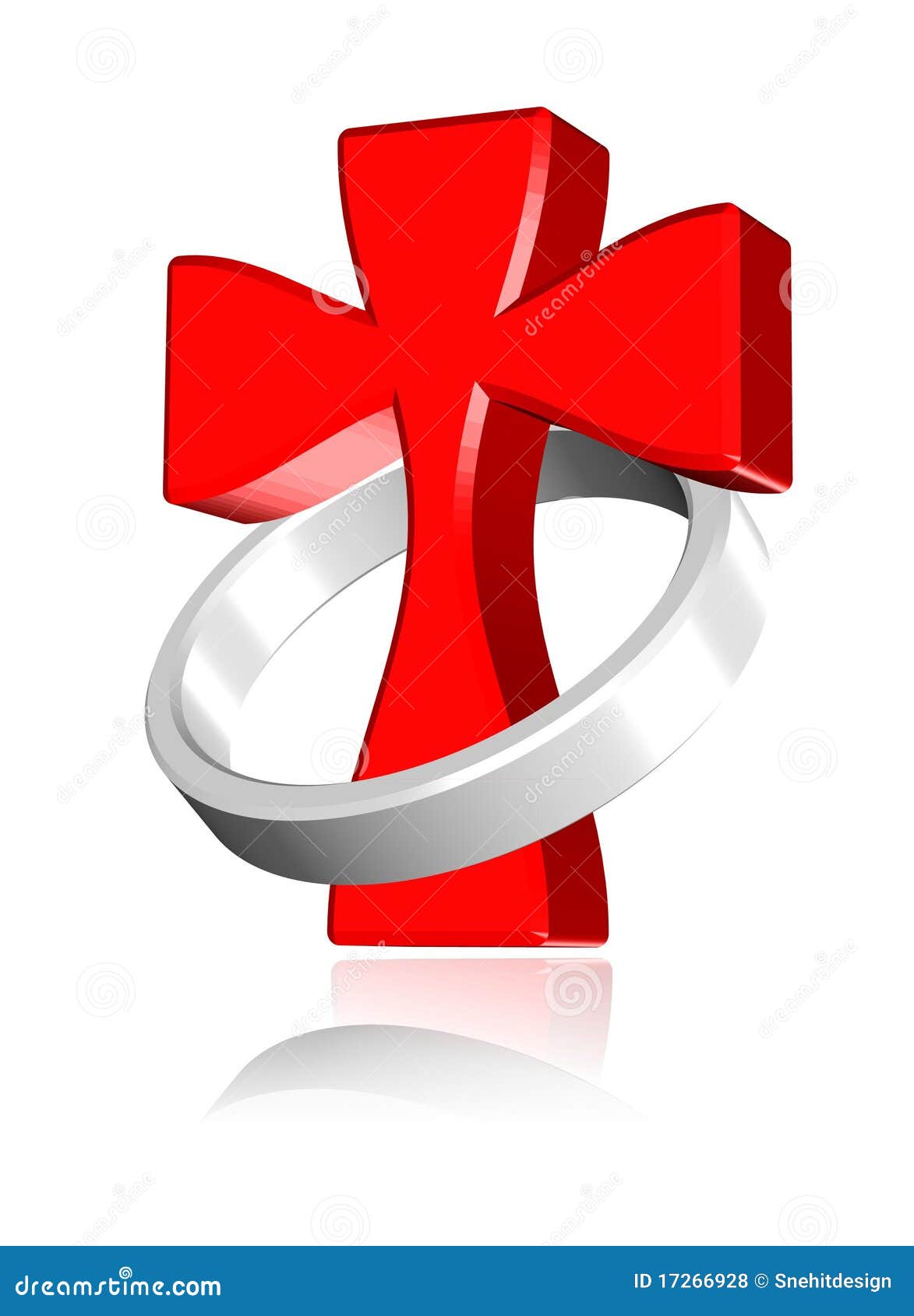 Rood kruis stock illustratie. Illustration of verticaal - 17266928