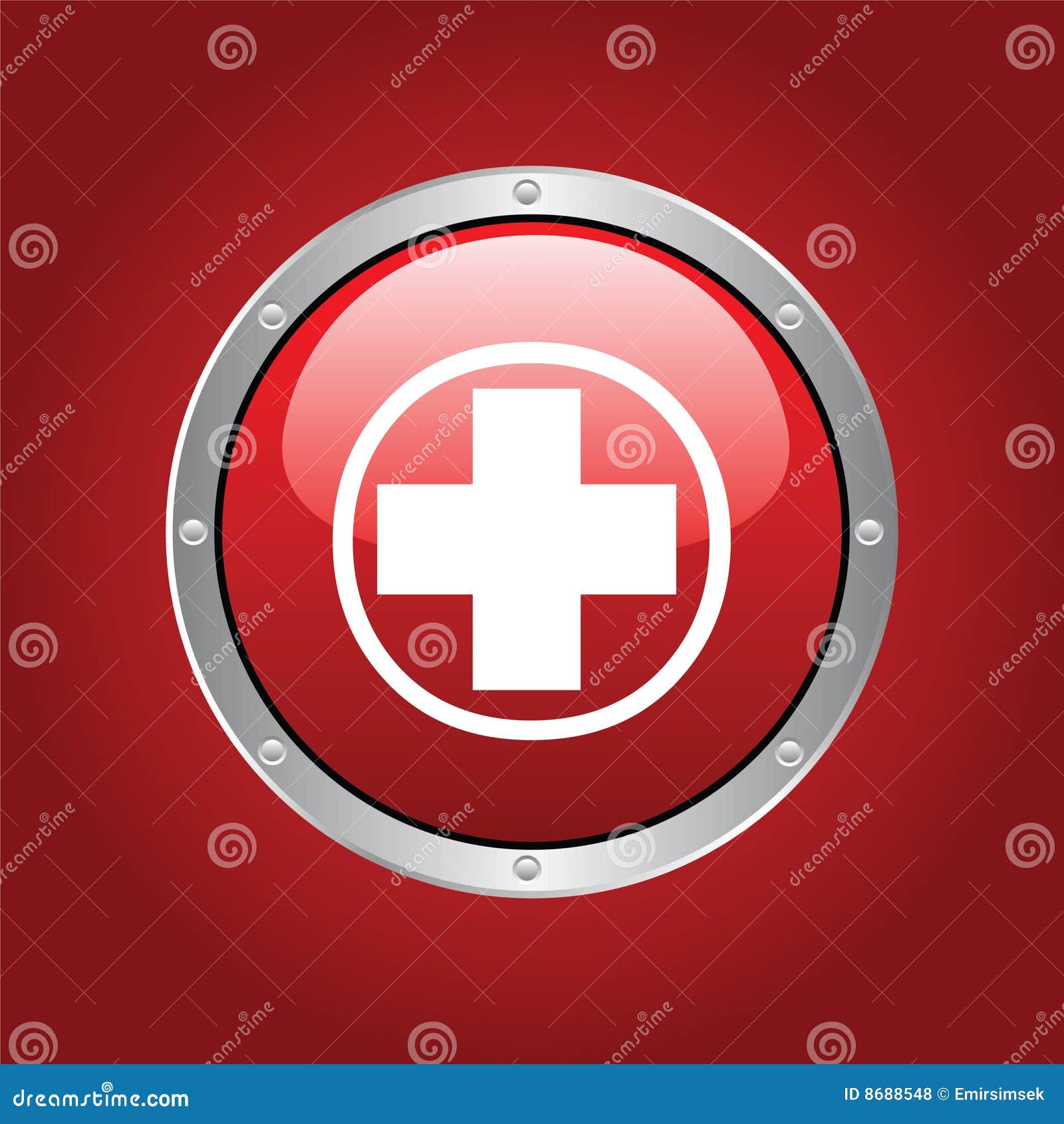 Rood kruis vector illustratie. Illustration of hartslag - 8688548