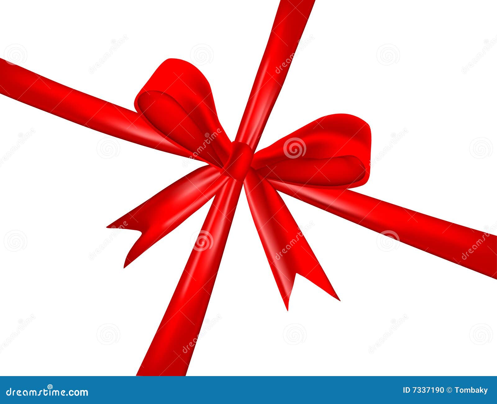 Rood lint vector illustratie. Illustration of viering - 7337190