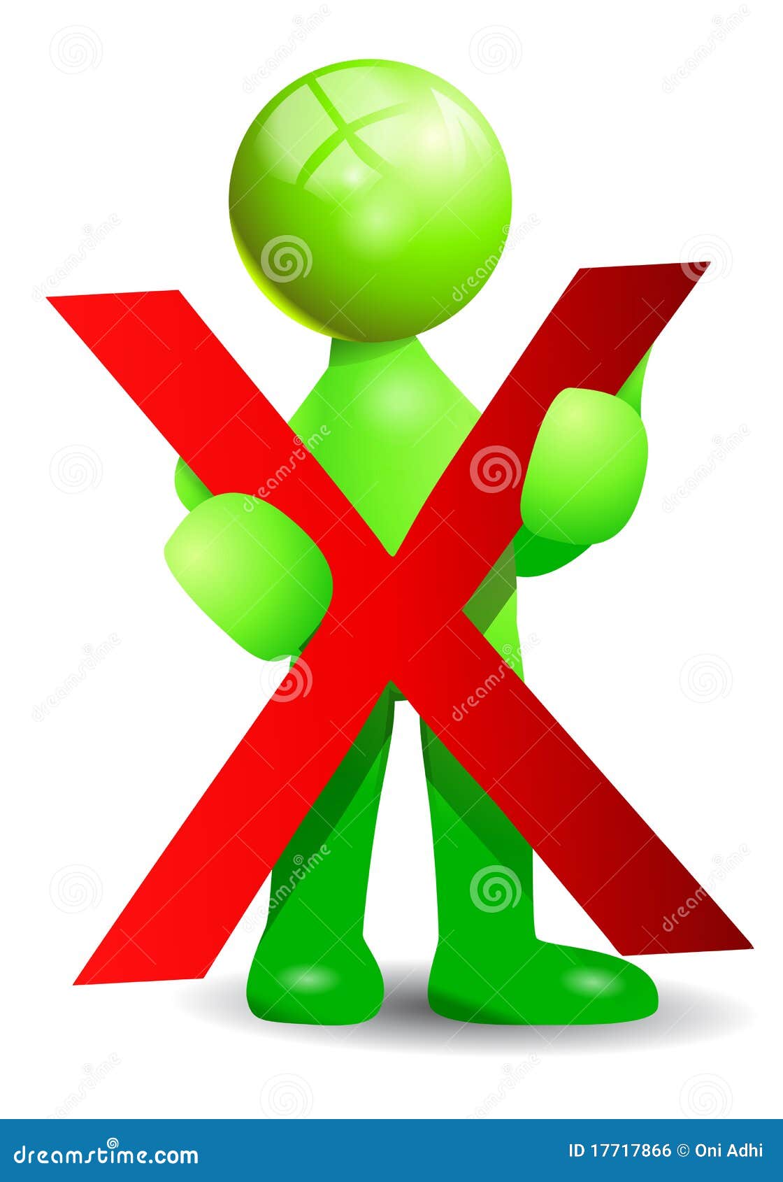 Rood negatief symbool stock illustratie. Illustration of afval - 17717866