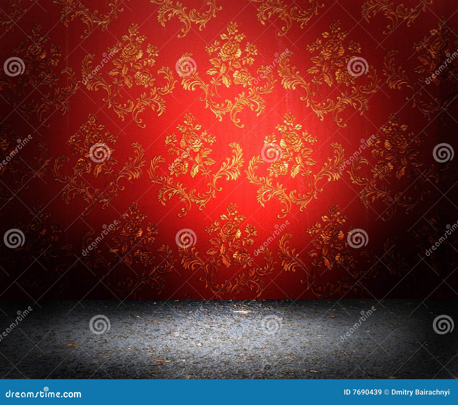 Rood oud behang stock afbeelding. Image of tapijtwerk - 7690439