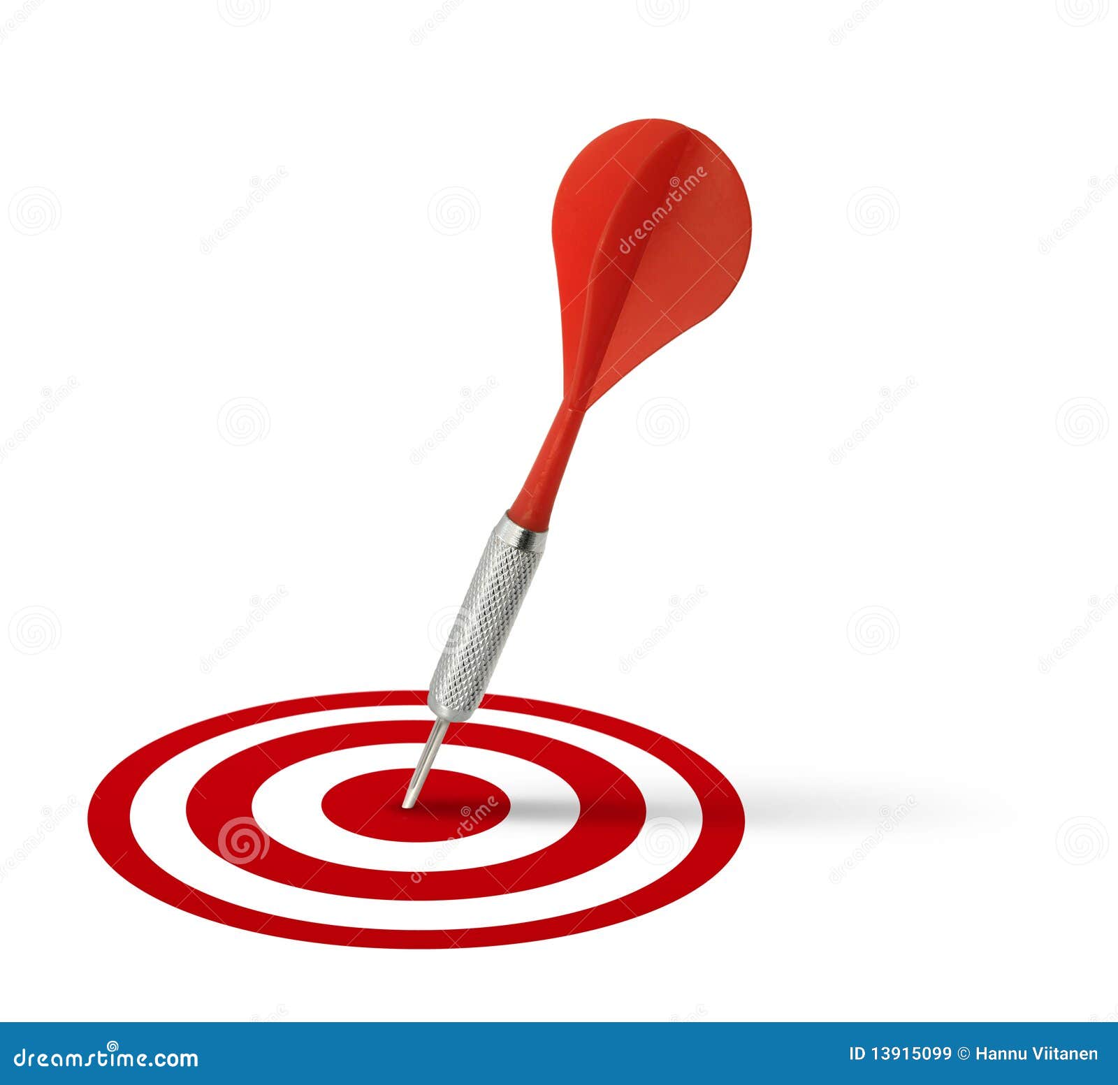 Rood Pijltje Dat Doel Raakt Stock Afbeelding - Image of pijl ...