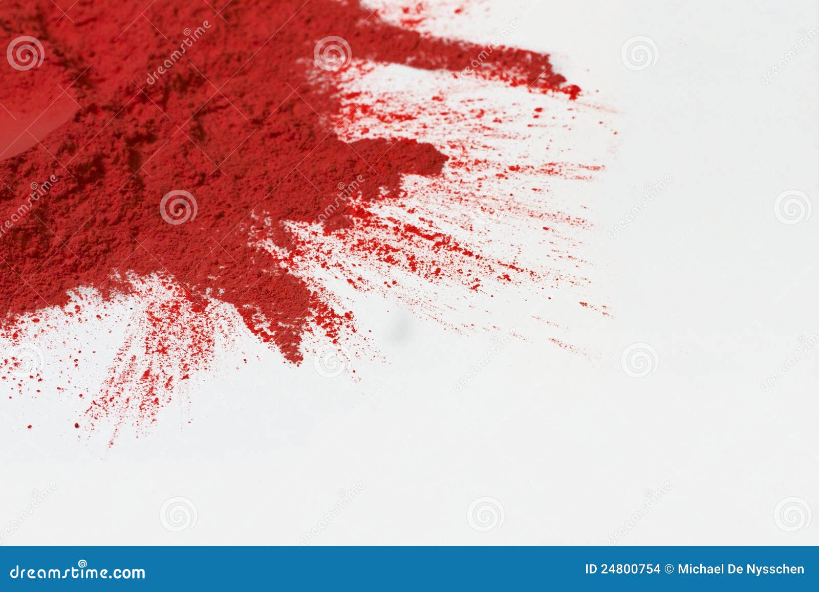 Rood poeder stock foto. Image of geïsoleerd, helder, havermout - 24800754