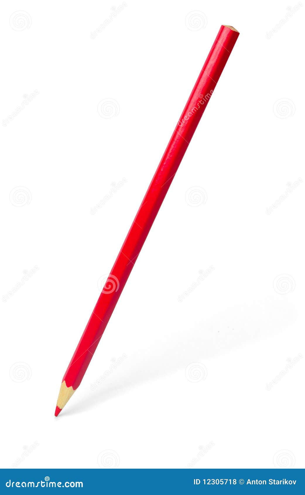 Rood potlood stock foto. Image of plan, sluit, bureau - 12305718