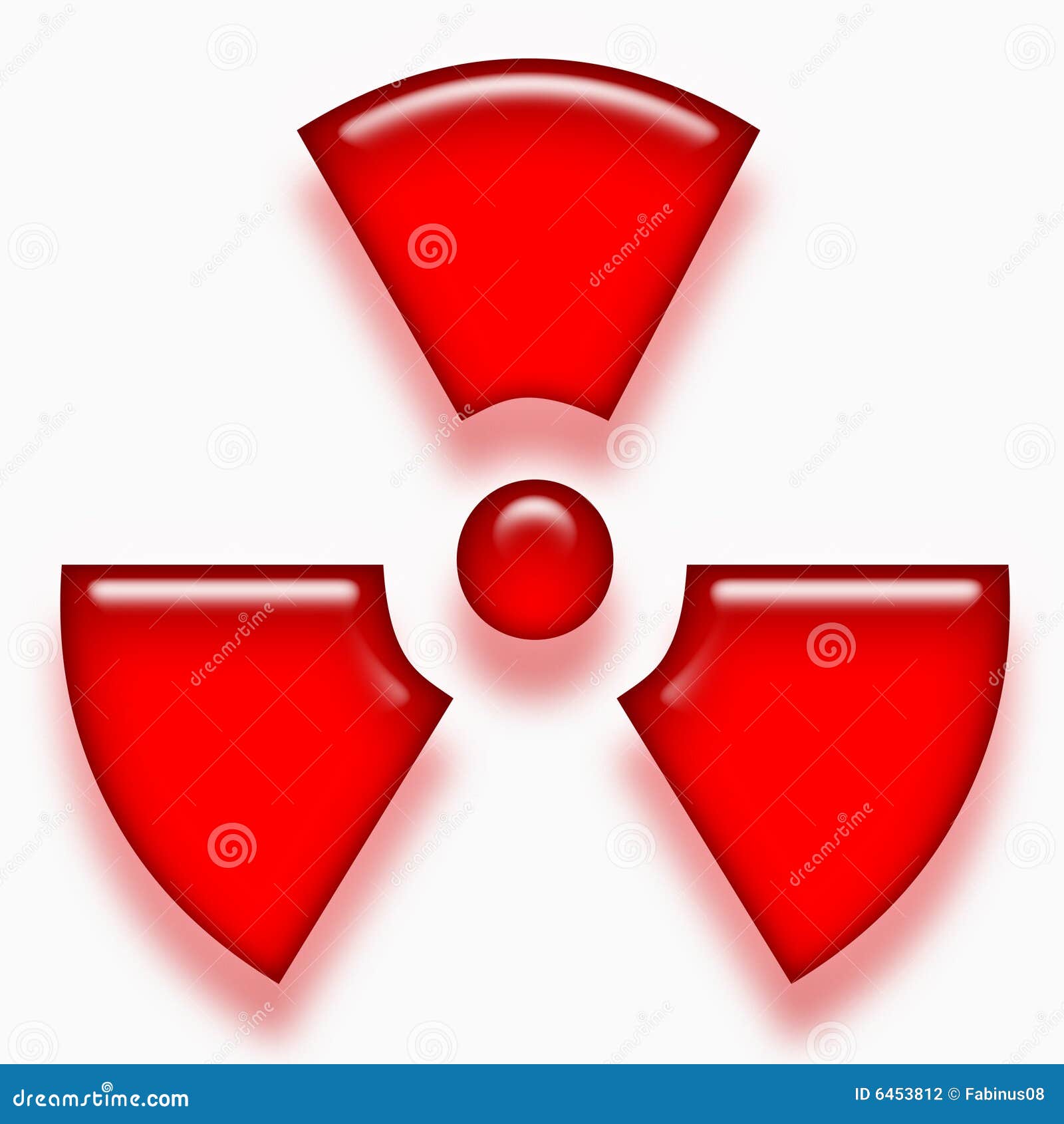 Rood radioactief symbool stock foto. Image of spreading - 6453812