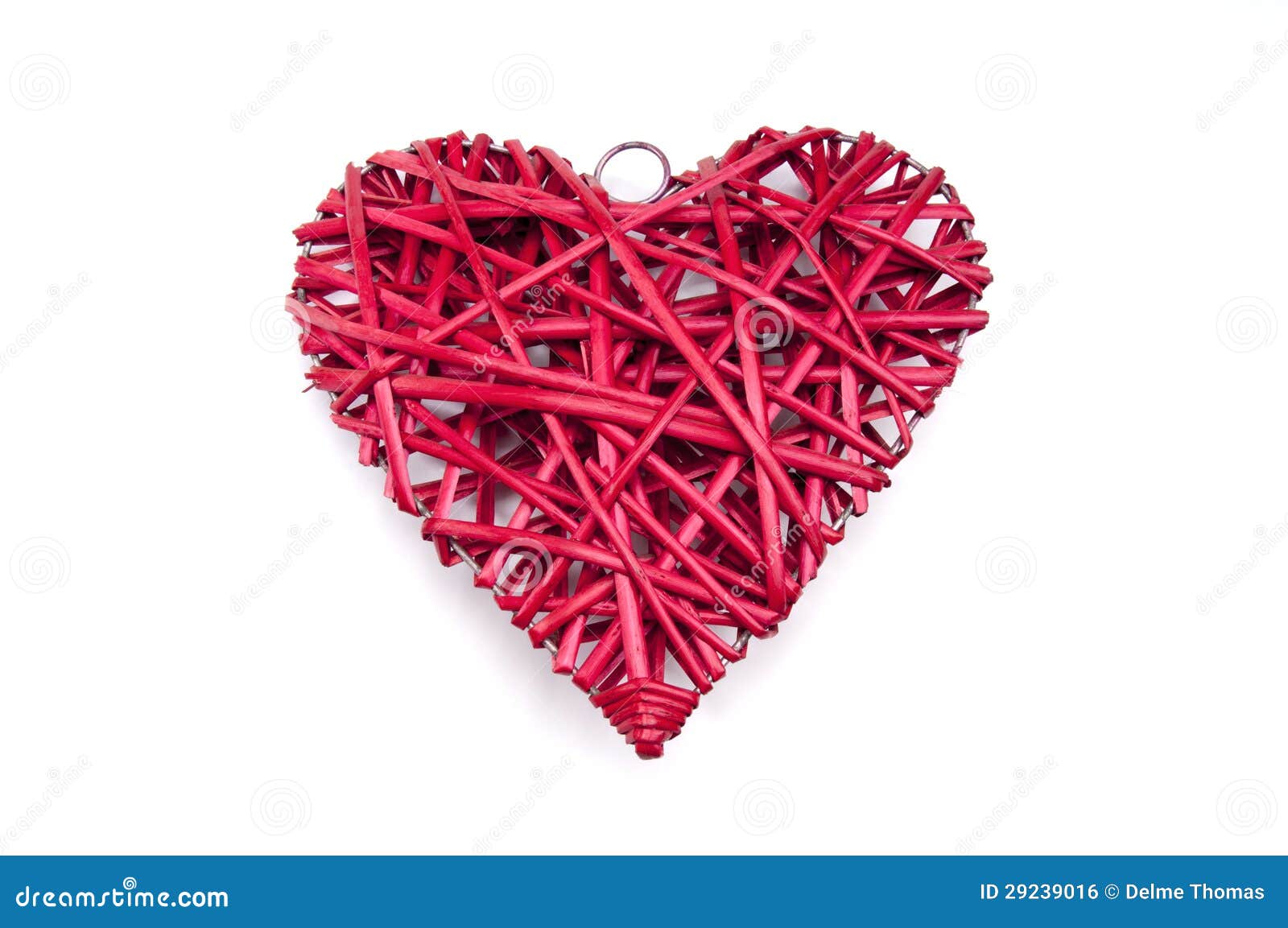 Rood rieten hart stock foto. Image of rood, valentijn - 29239016