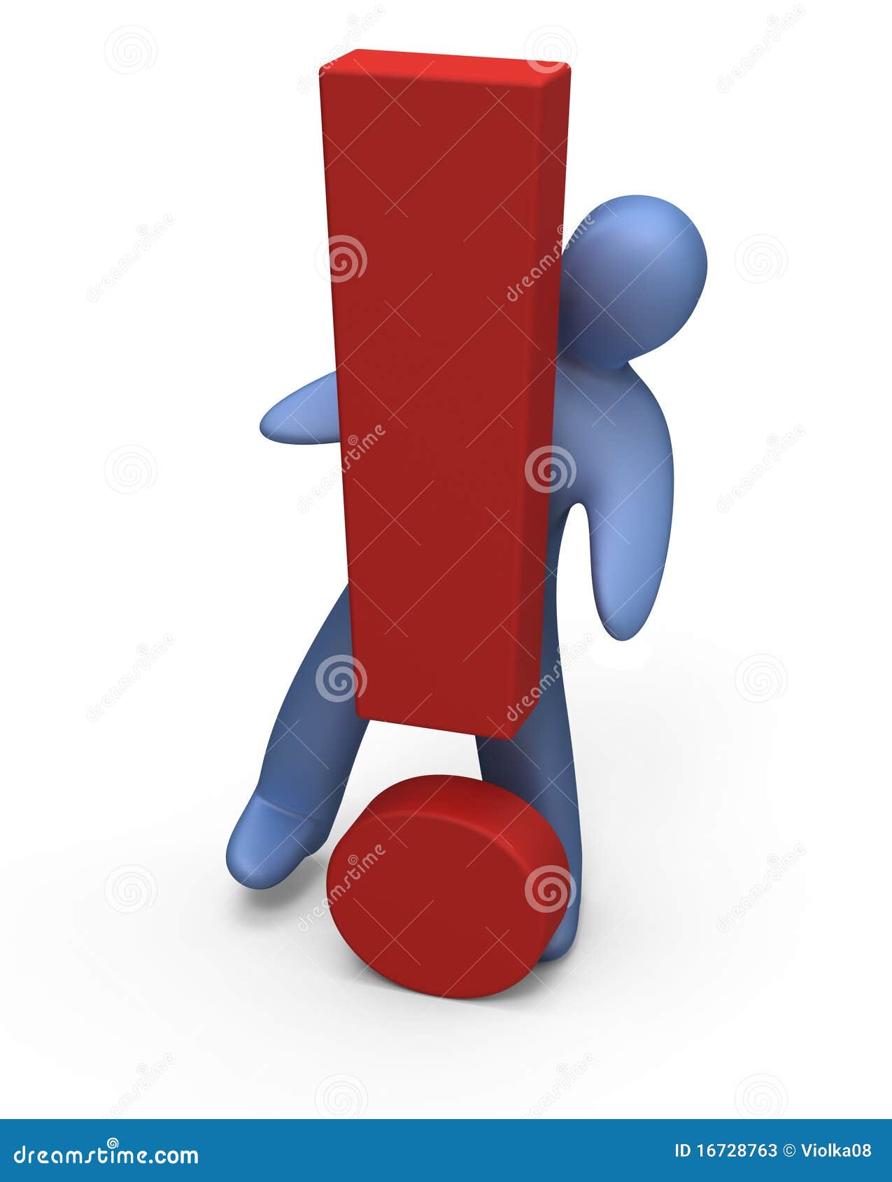 Rood uitroepteken stock illustratie. Illustration of voorzichtigheid ...